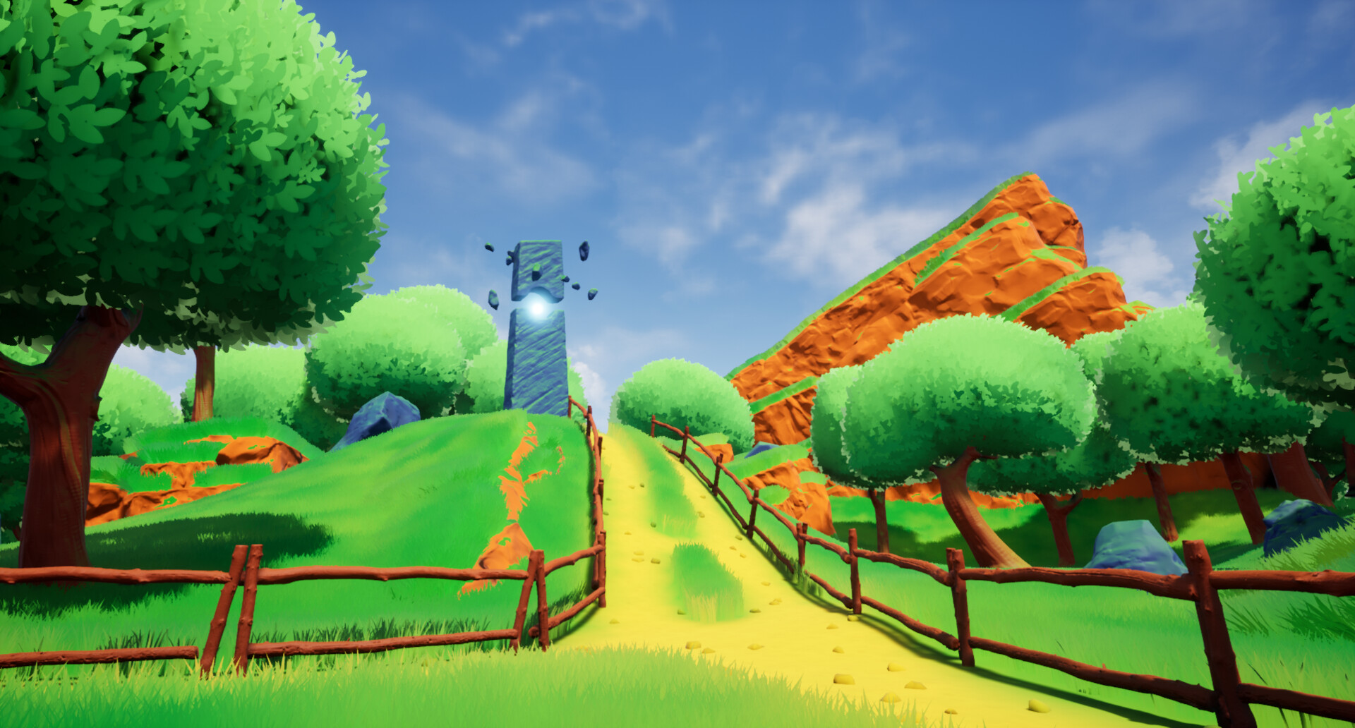 ArtStation - Stylized forest study