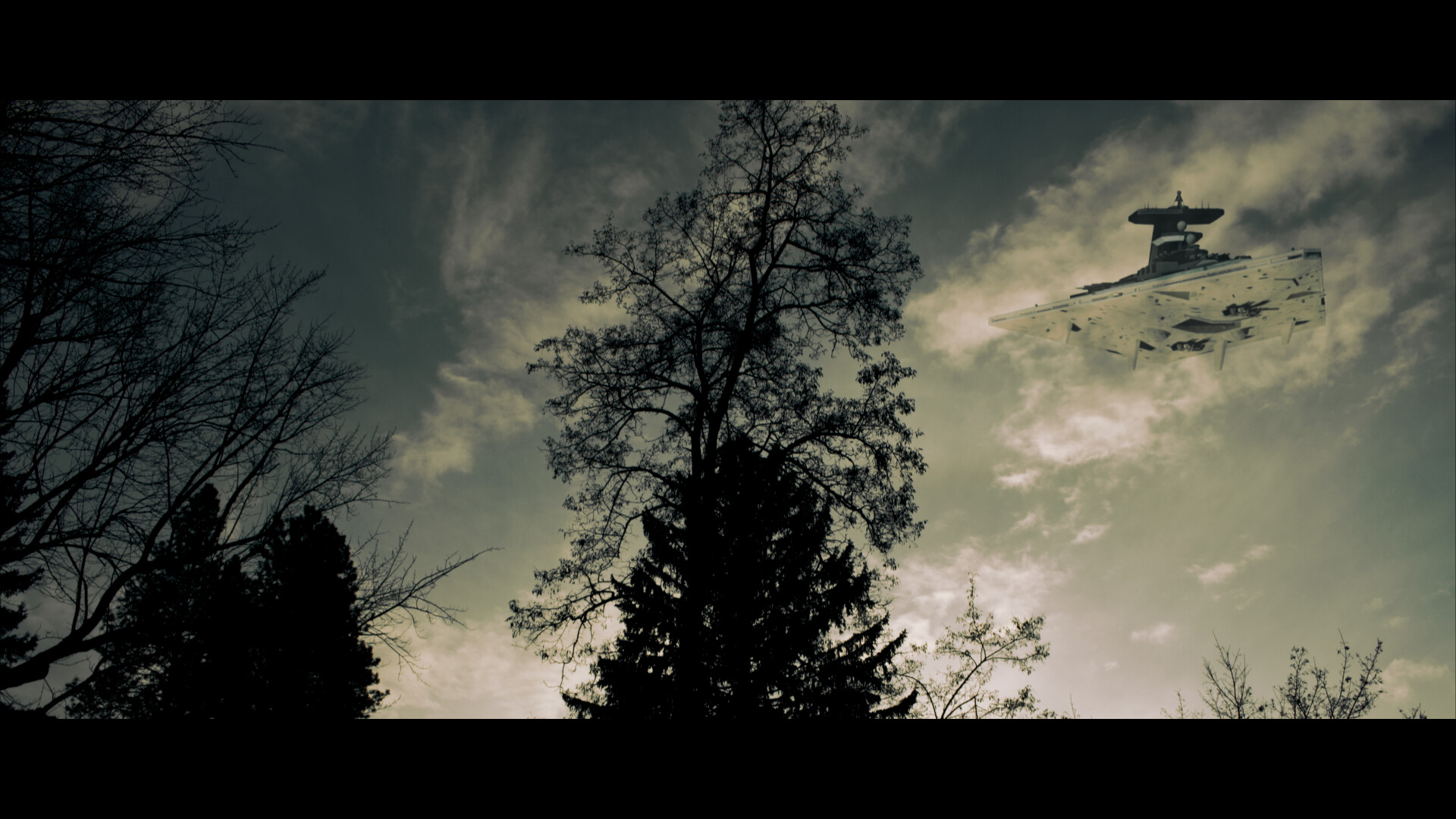 ArtStation - Star Destroyer in the Air over the Forest