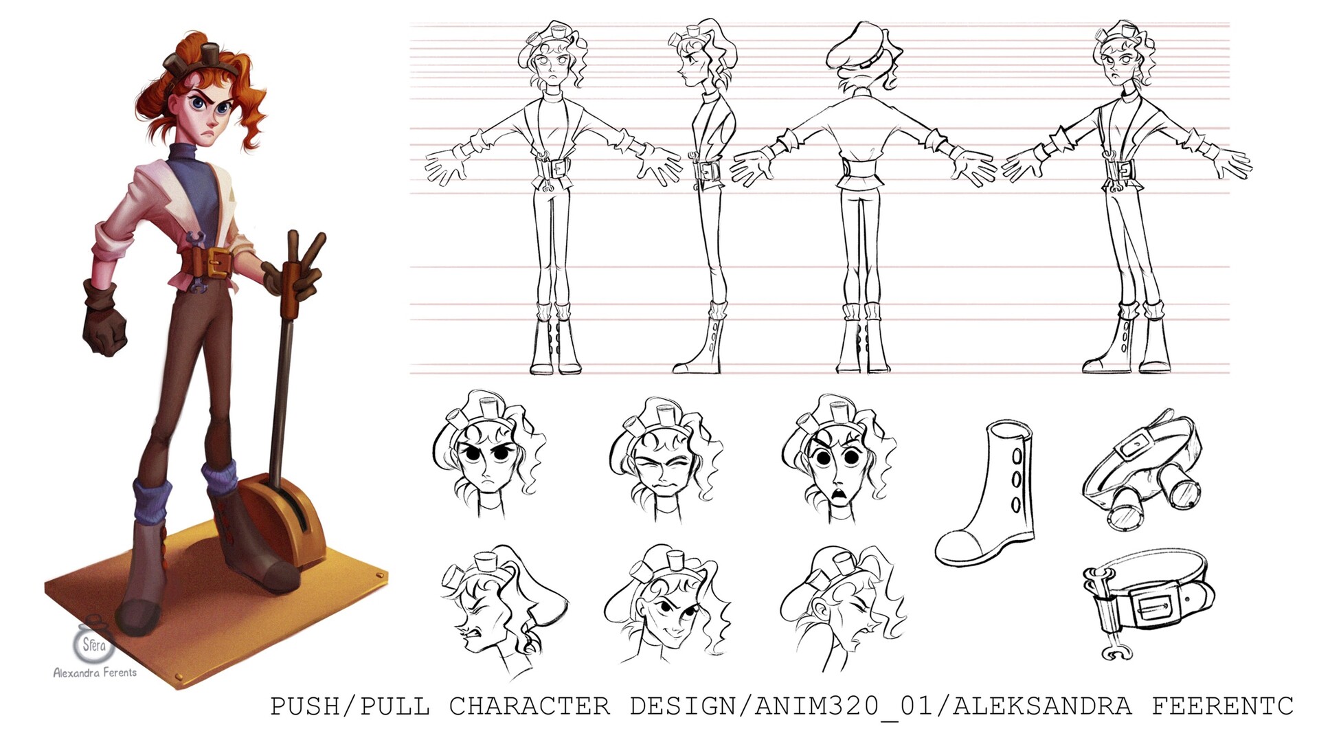 ArtStation - Push Pull Character Design