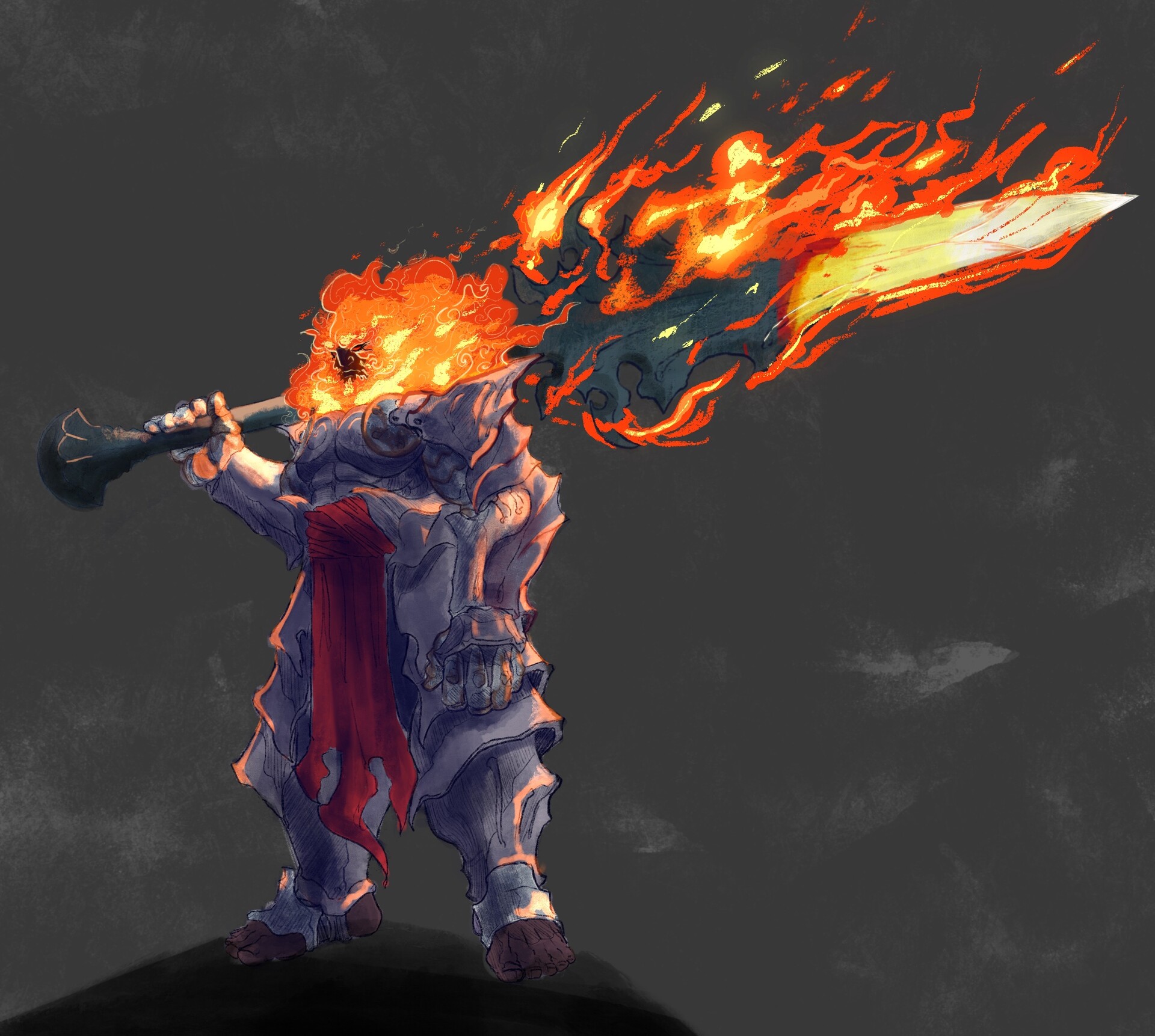 ArtStation - Fire giant