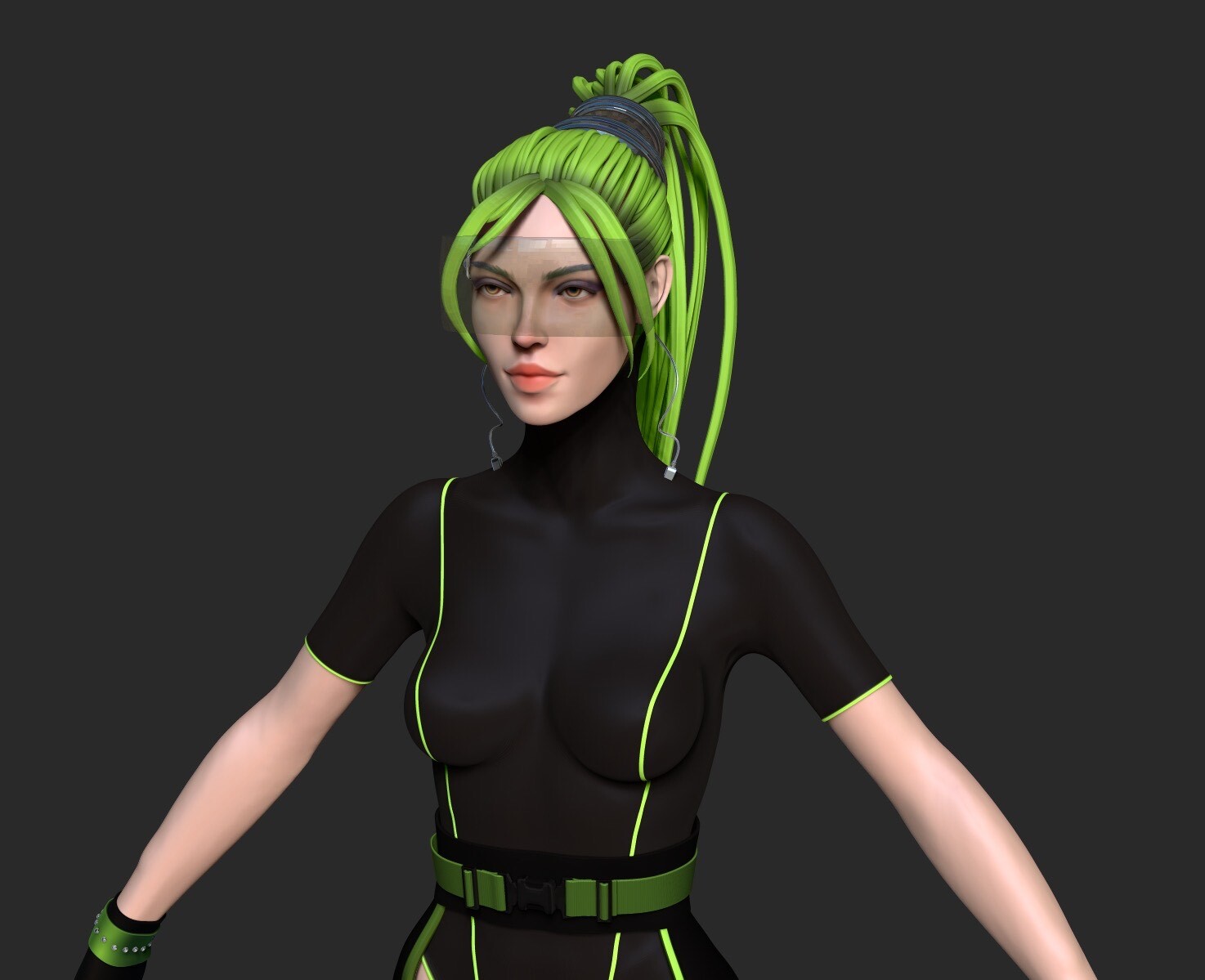 ArtStation - Green girl
