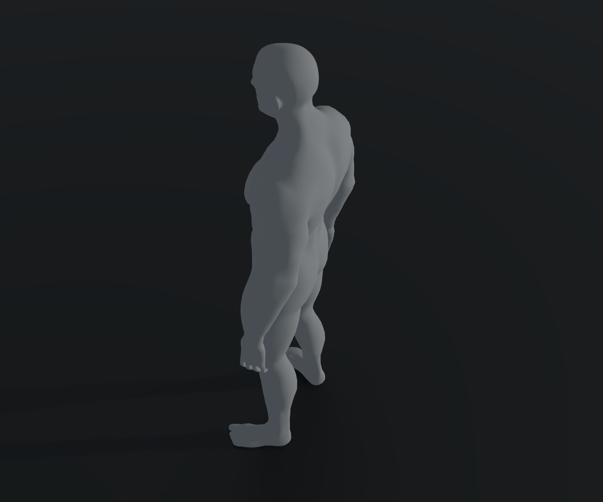 3D Disco - Male Body Base Mesh Animated and Rigged 3D Model 10k Polygons