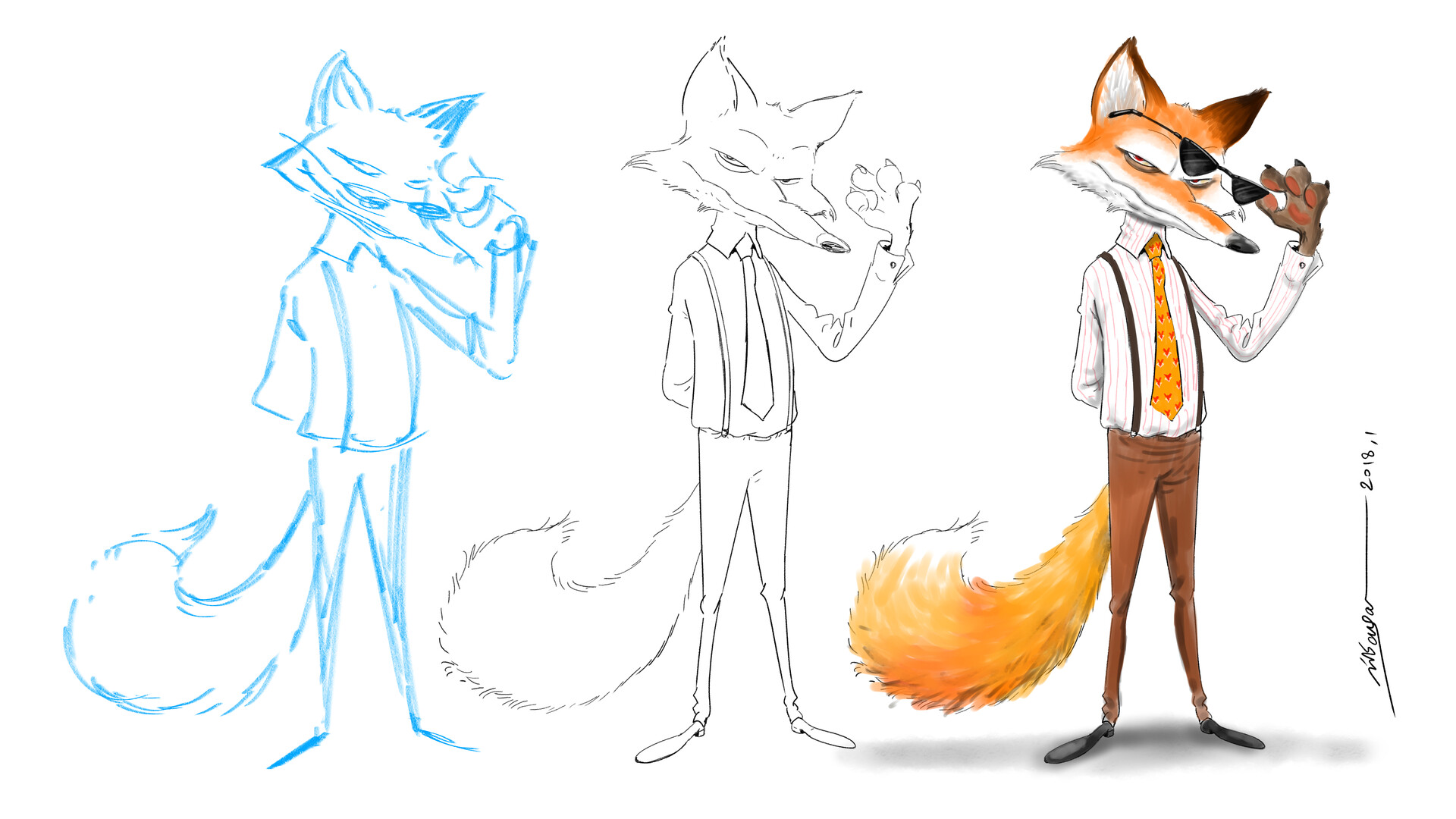 ArtStation - Mr. Fox character design
