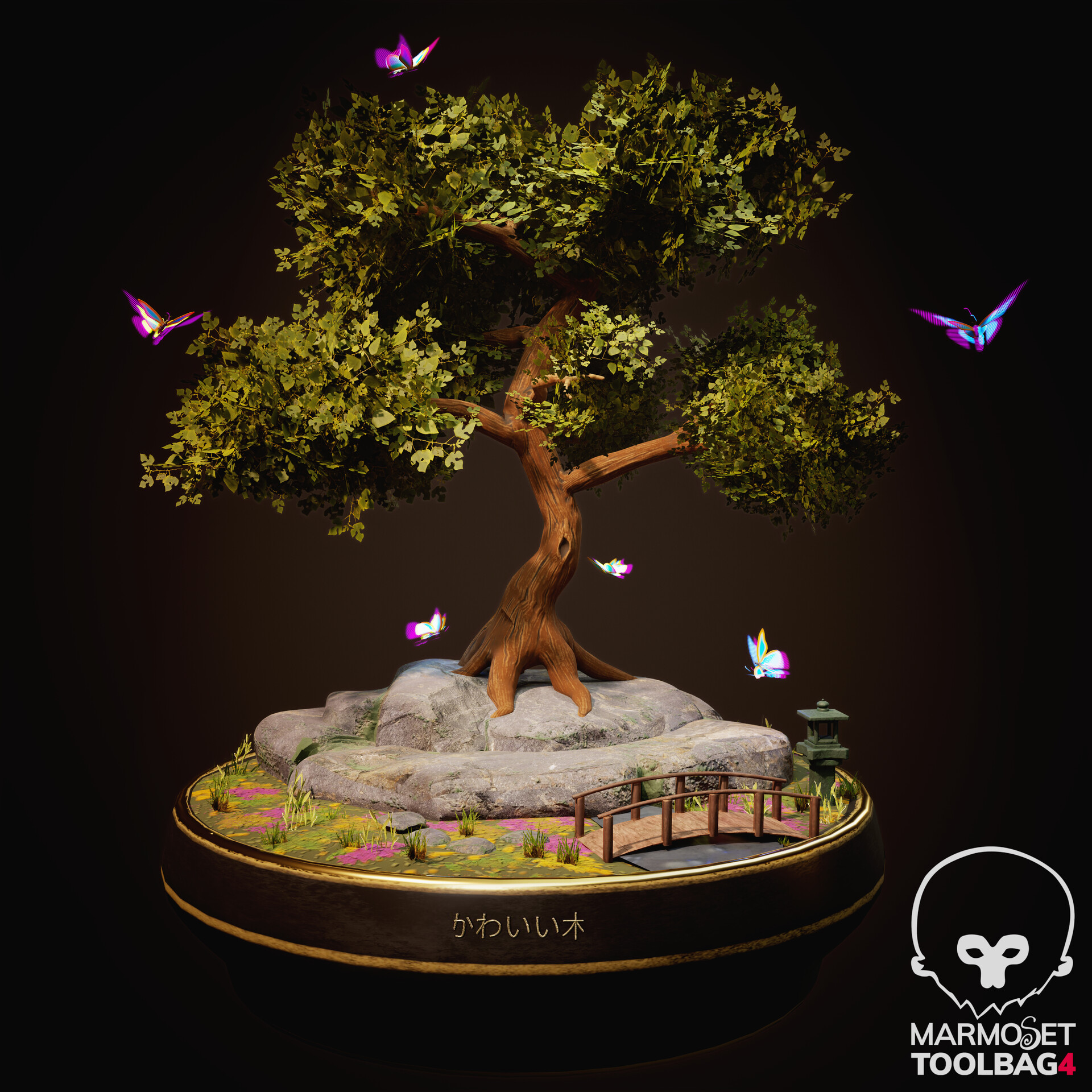 ArtStation - Cyberpunk Bonsai Tree