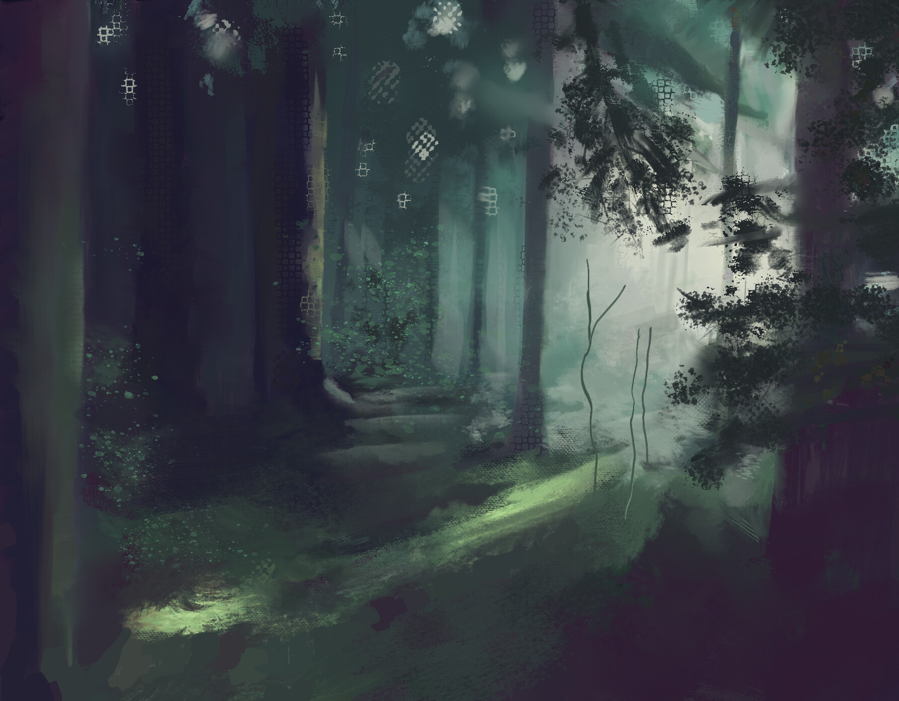 ArtStation - Forest view
