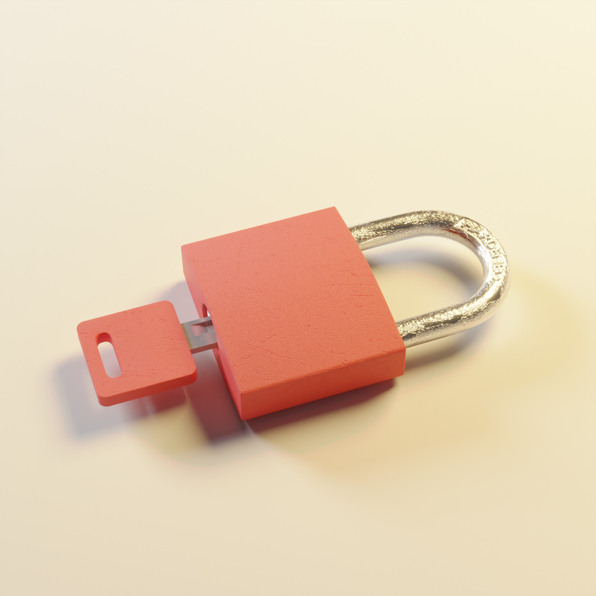 ArtStation - Red Padlock