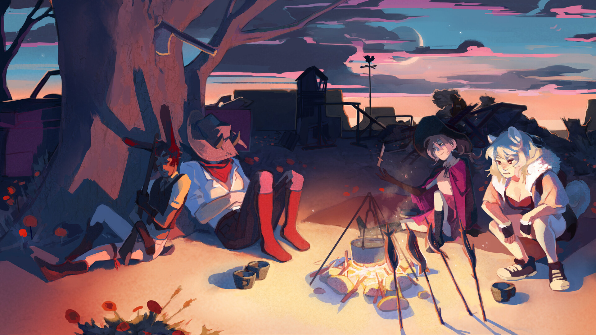 ArtStation - four cowboys