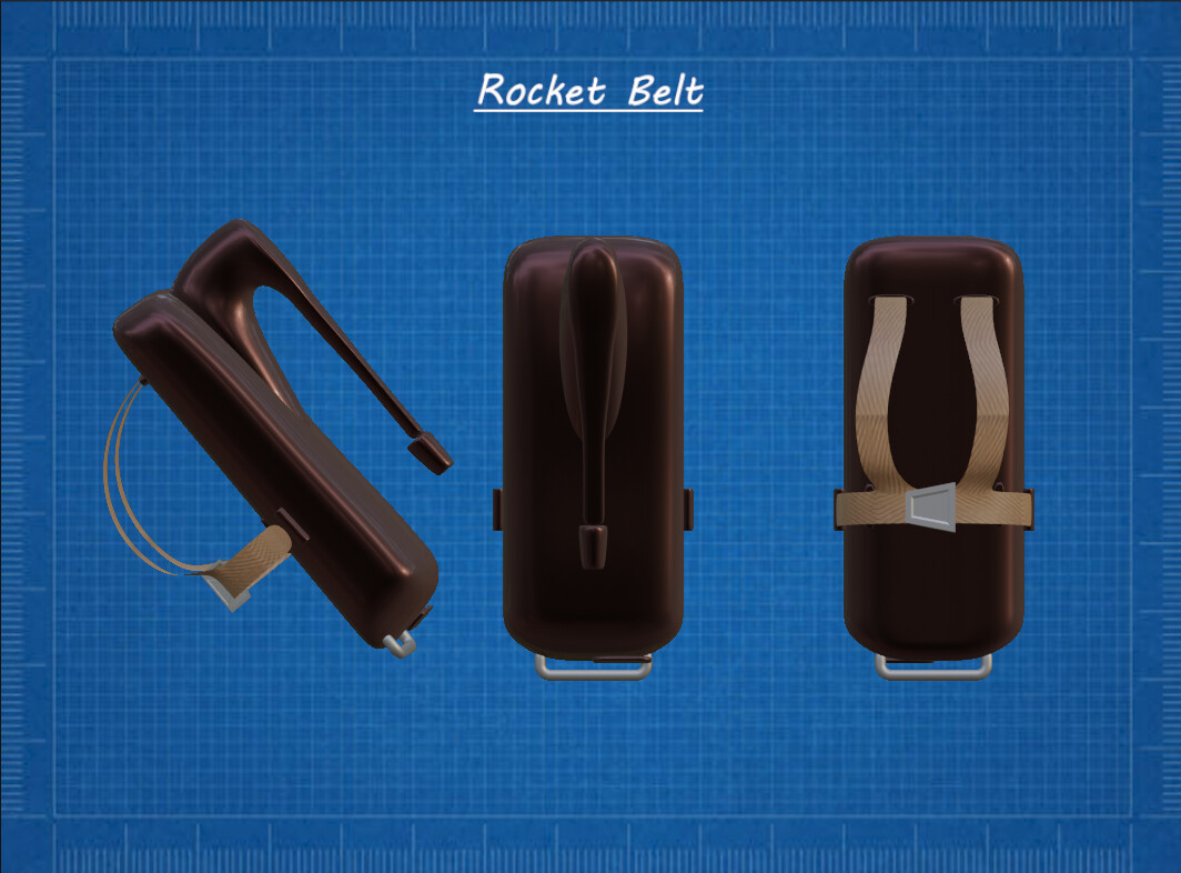 ArtStation - The Rocket Belt | Johnny Quest Fanart