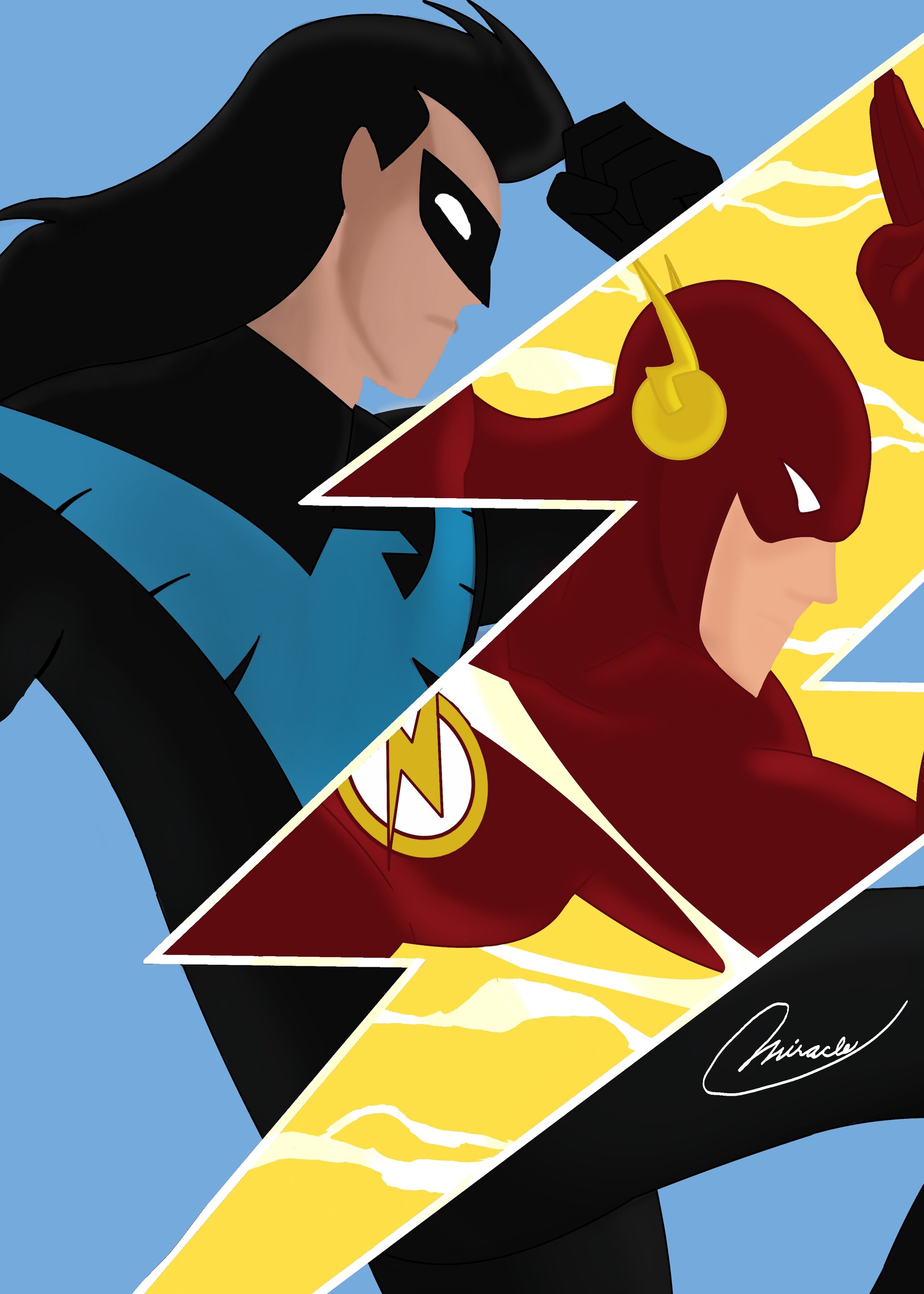 Nightwing X Kid Flash