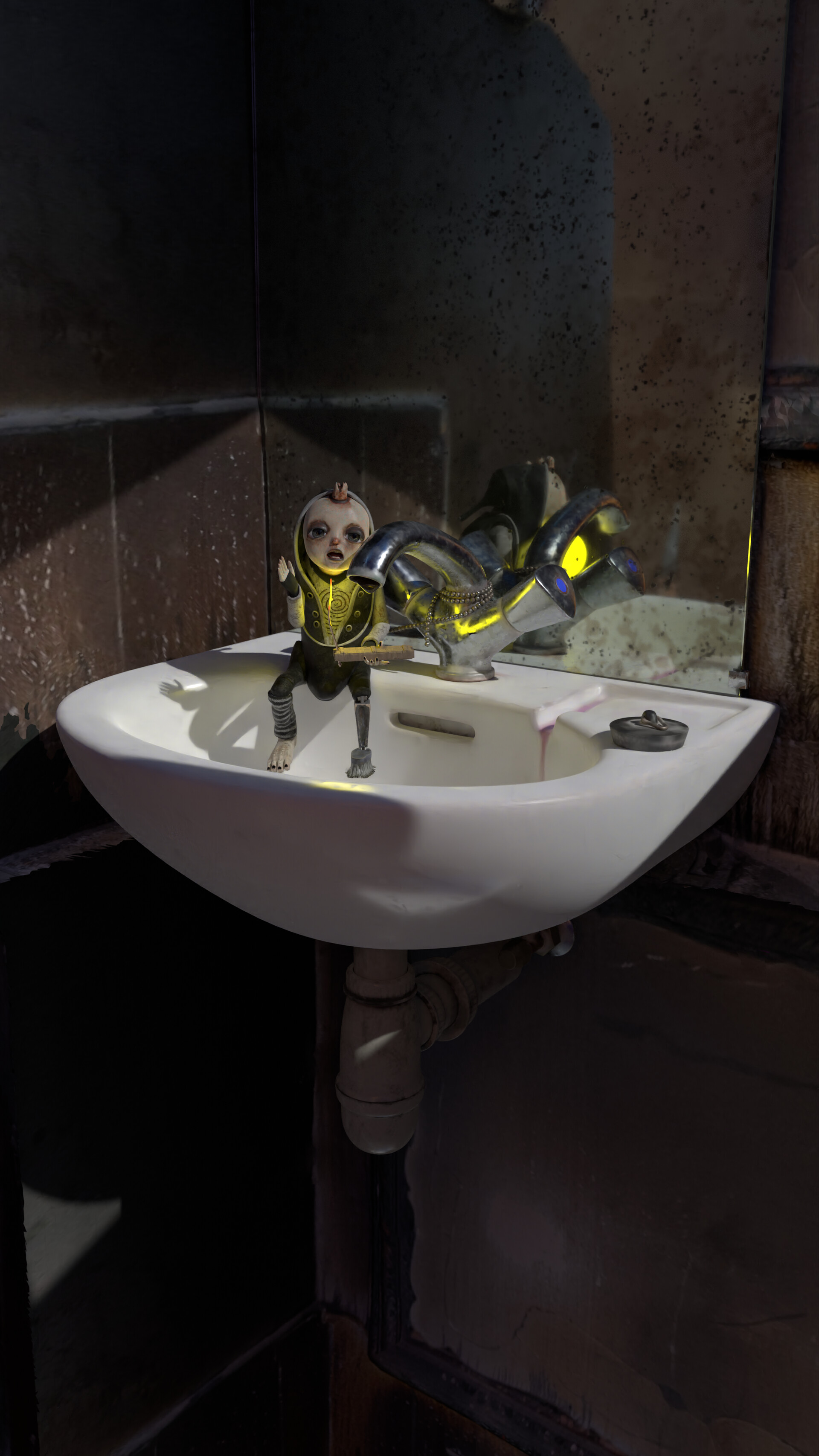 ArtStation - Ajaxx playing the theremin.