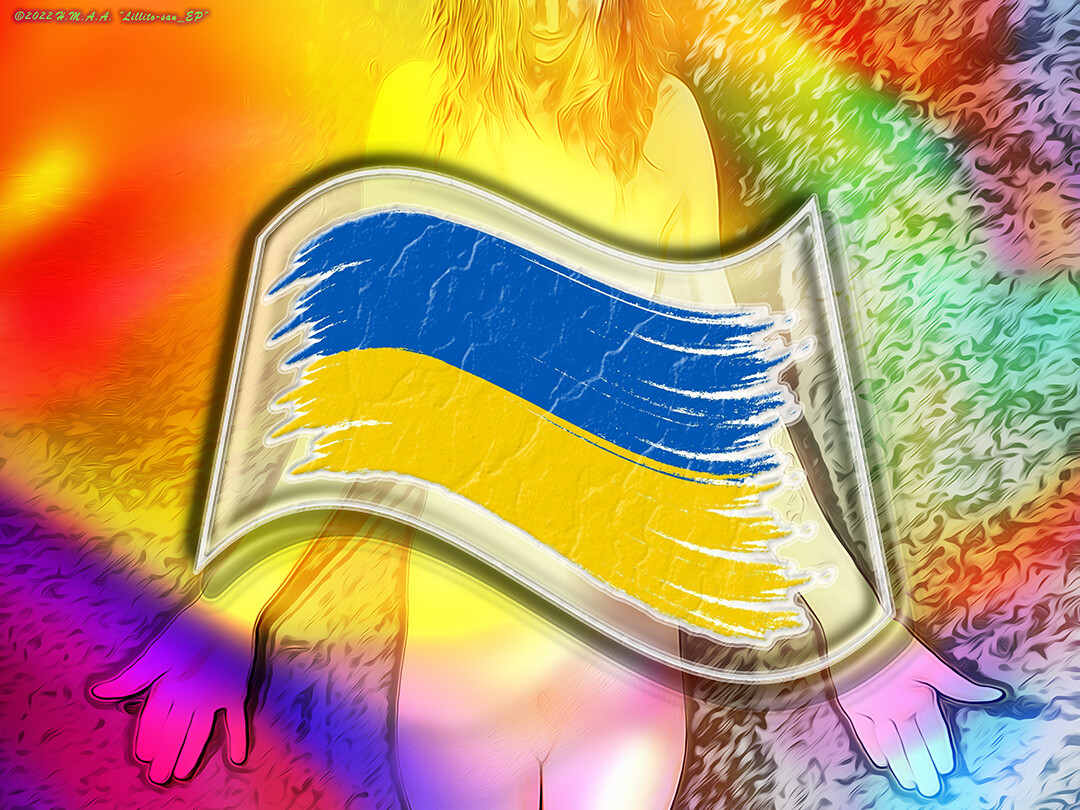 ArtStation - Flow Of Colors Ukraine Flag_Skin Bar EDIT