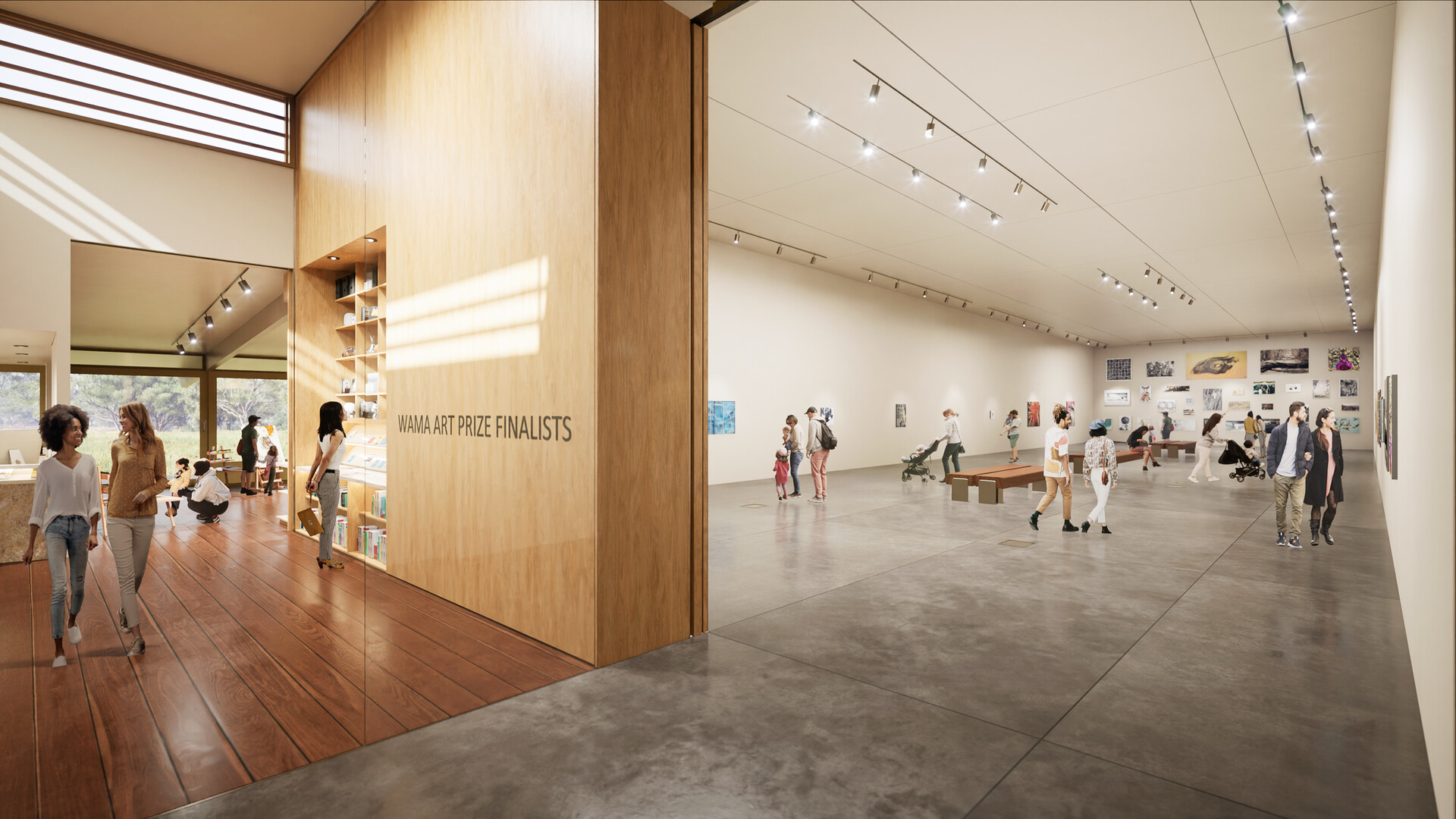 Michael Lillis - WAMA Art and Wildlife museum visualisation.