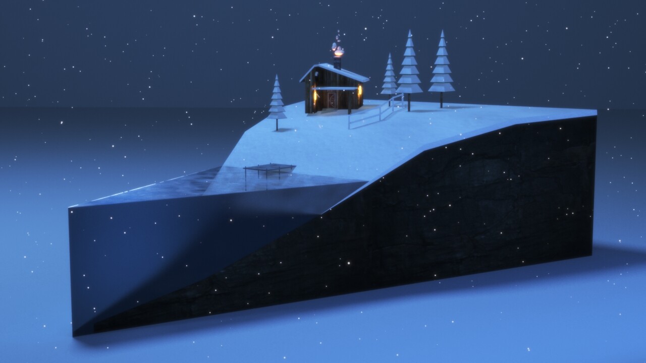 ArtStation - 3d Snow House