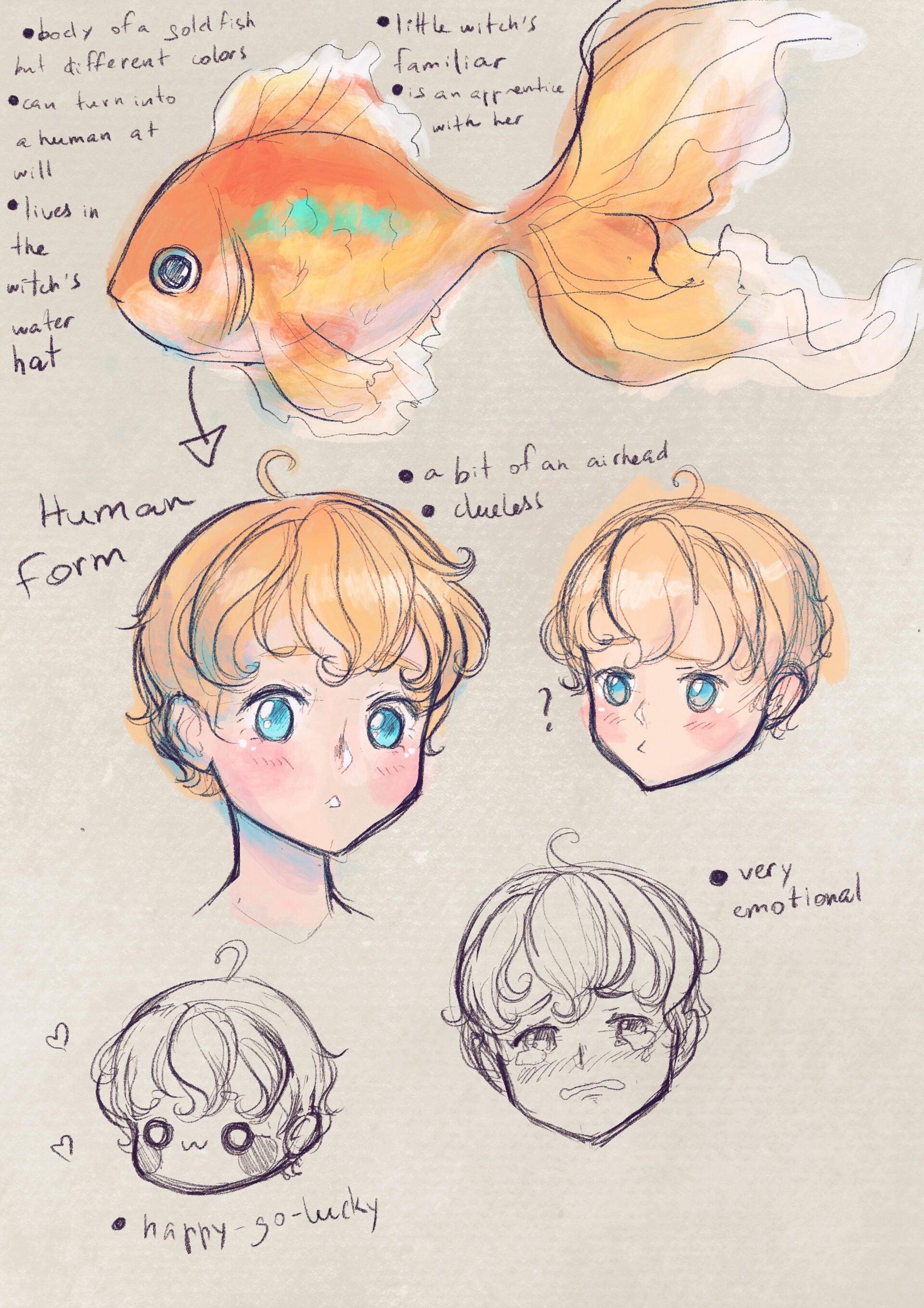 ArtStation - Ocean Witch's assistant character research part 2 2020