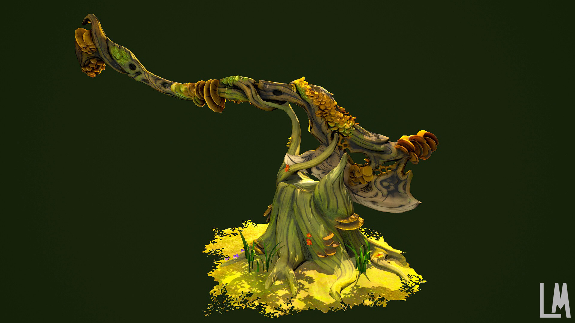 ArtStation - Fungus Demon Axe