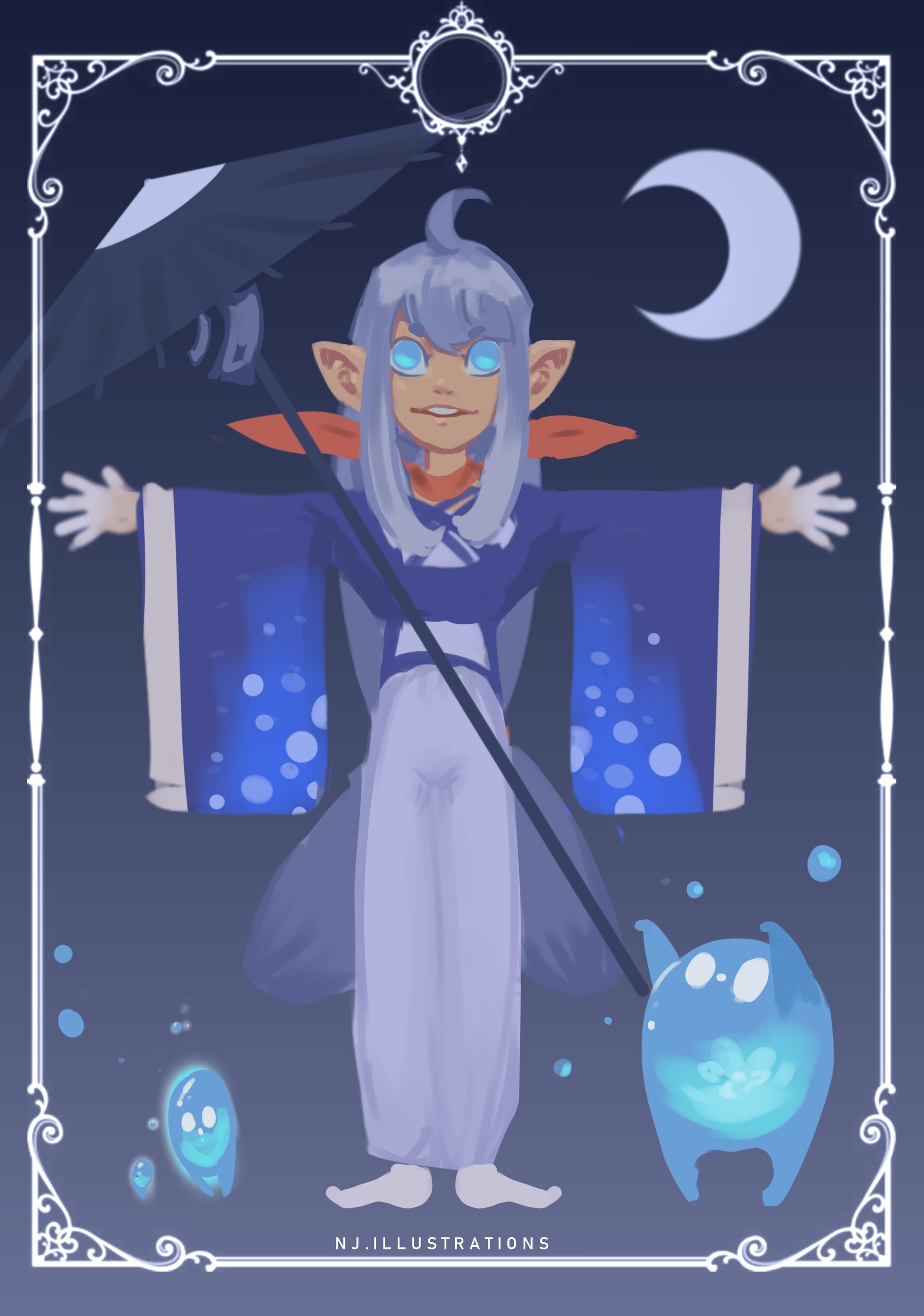 ArtStation - Rain Spirit Concept Sketch