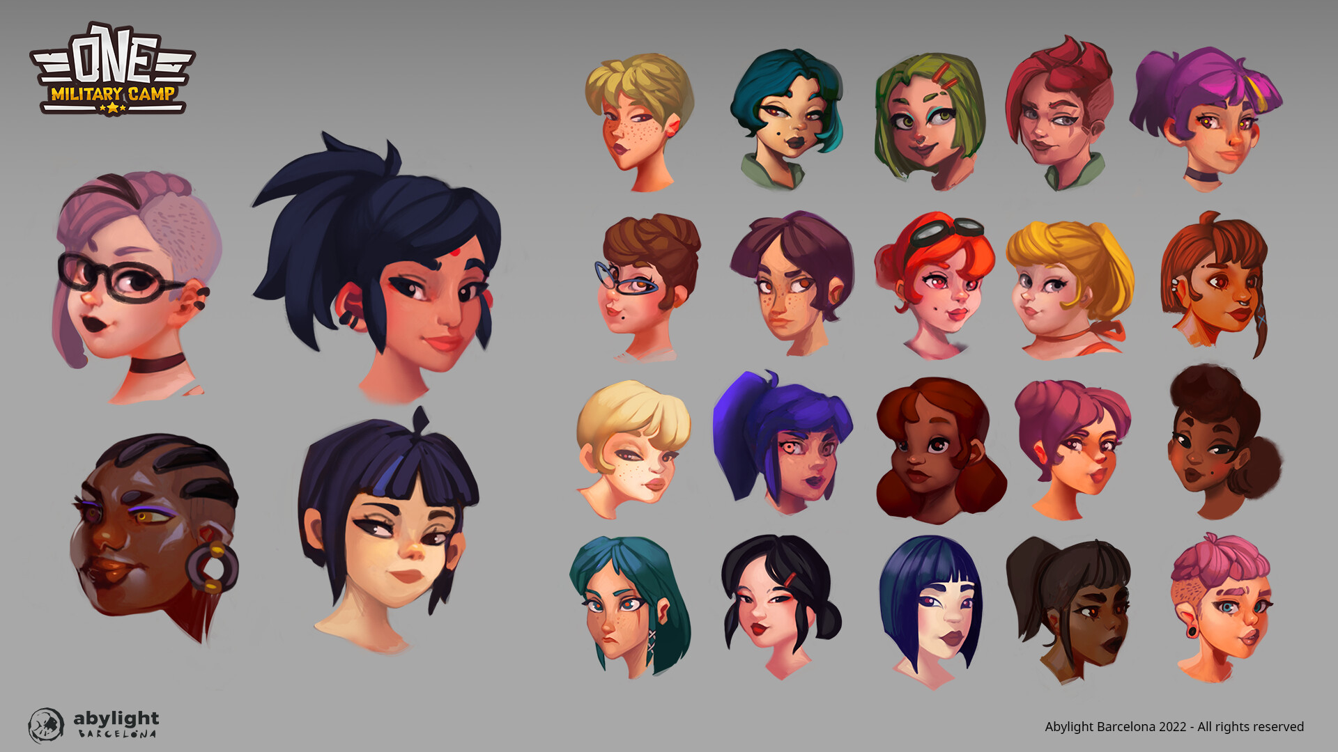 ArtStation - Random character customisation: female faces in One ...