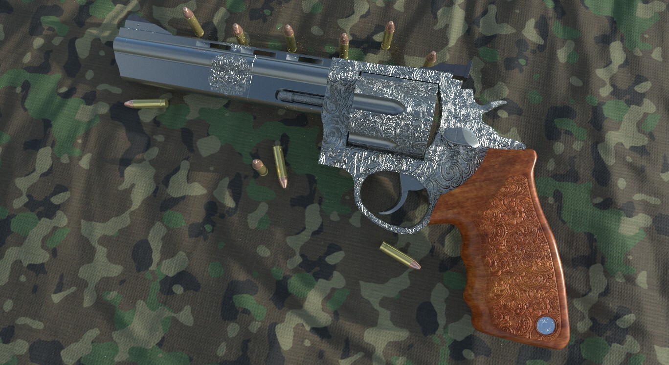 ArtStation - Revolver Engraved