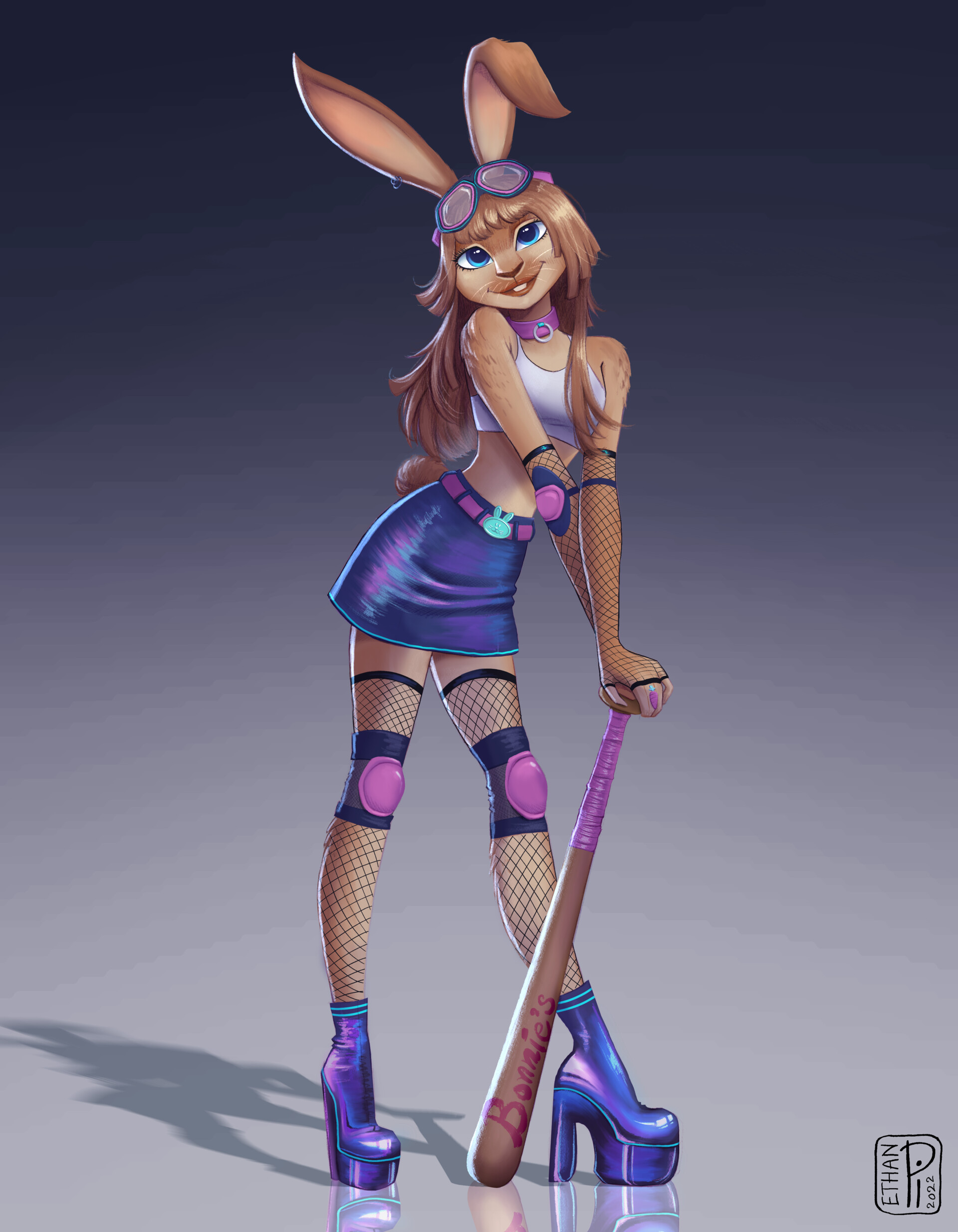 Artstation Bonnie The Bunny Girl