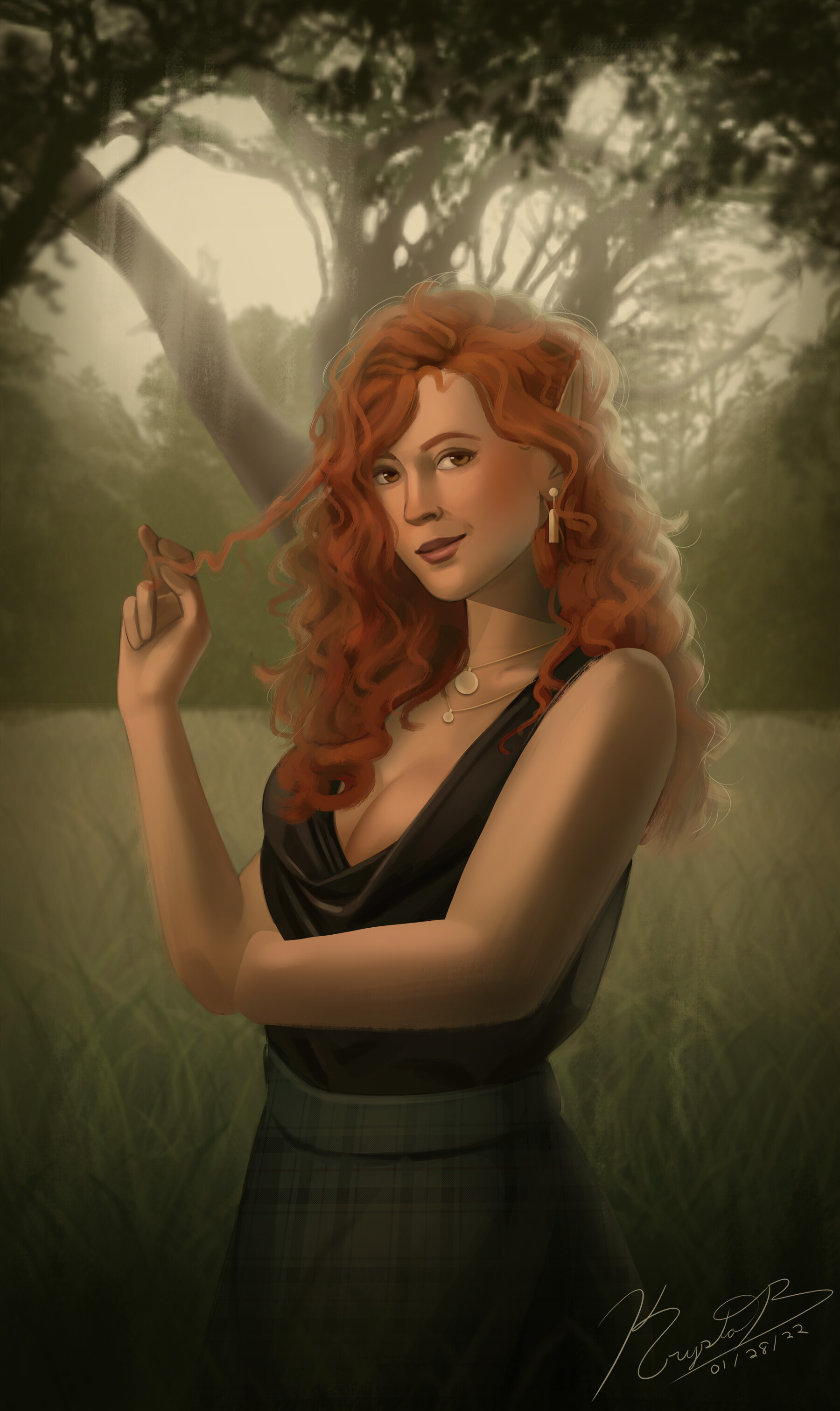 ArtStation - Red Haired Fey