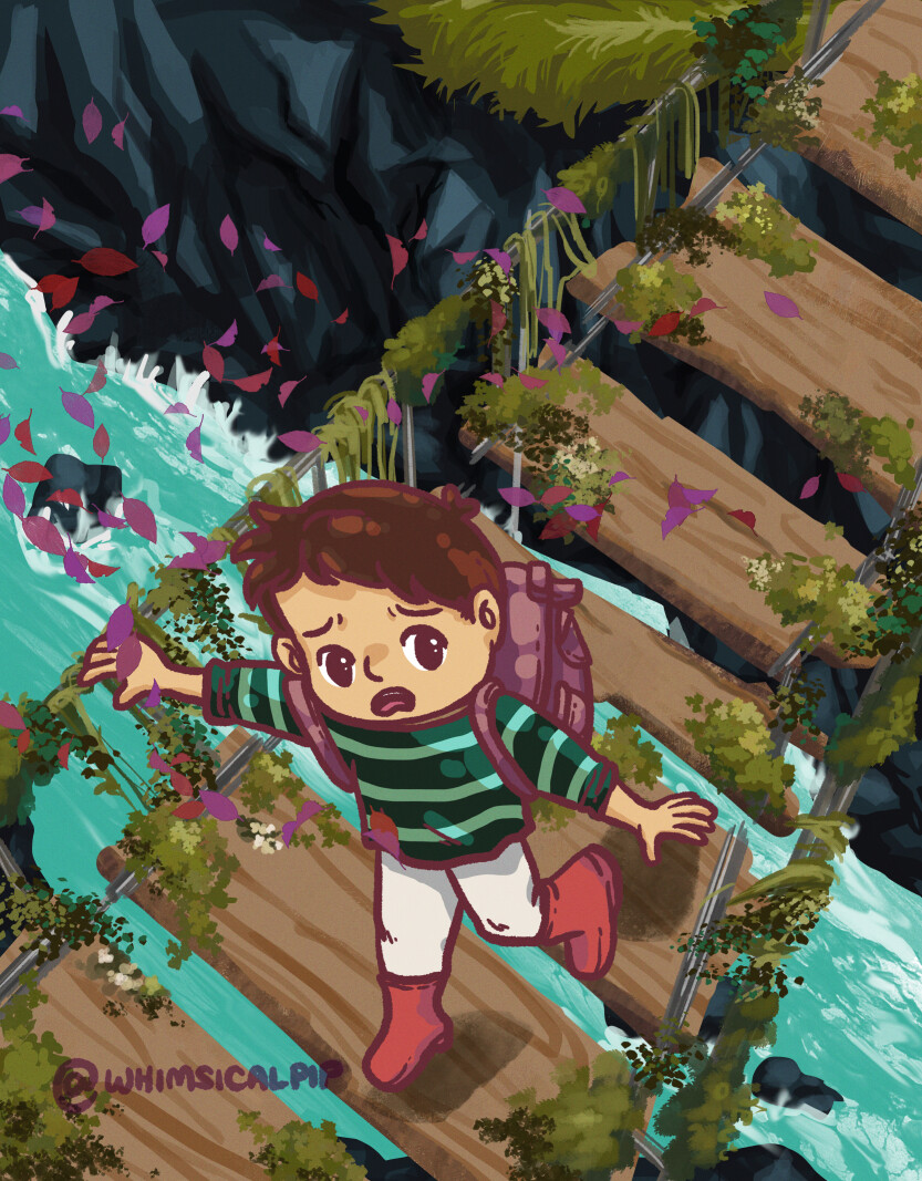 ArtStation - crossing a bridge