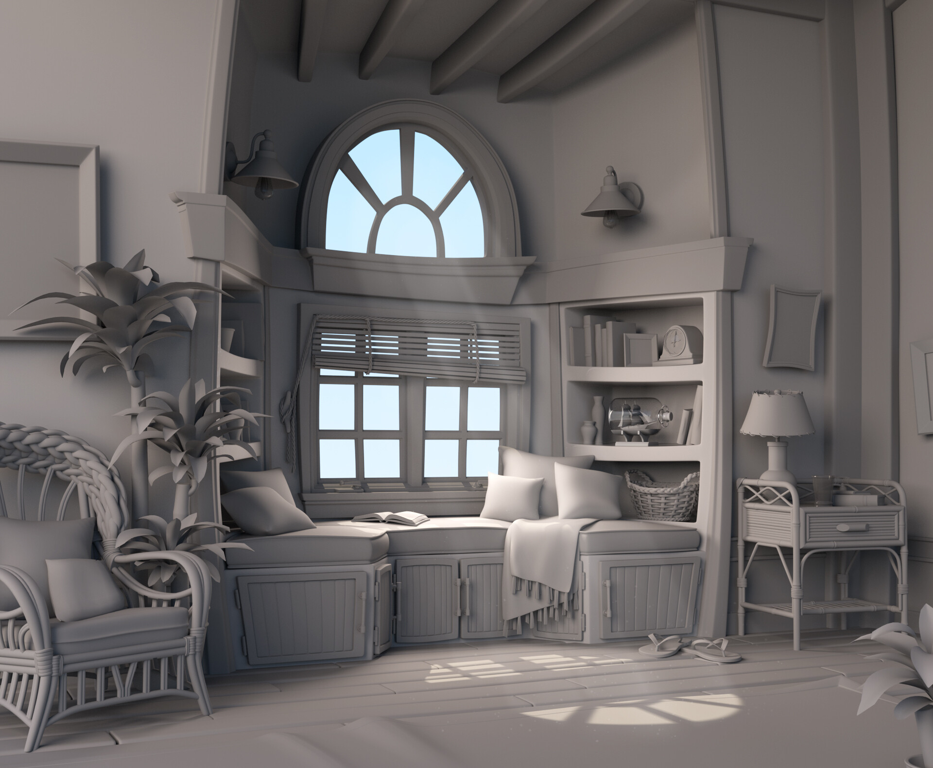 ArtStation - The Beach House Window