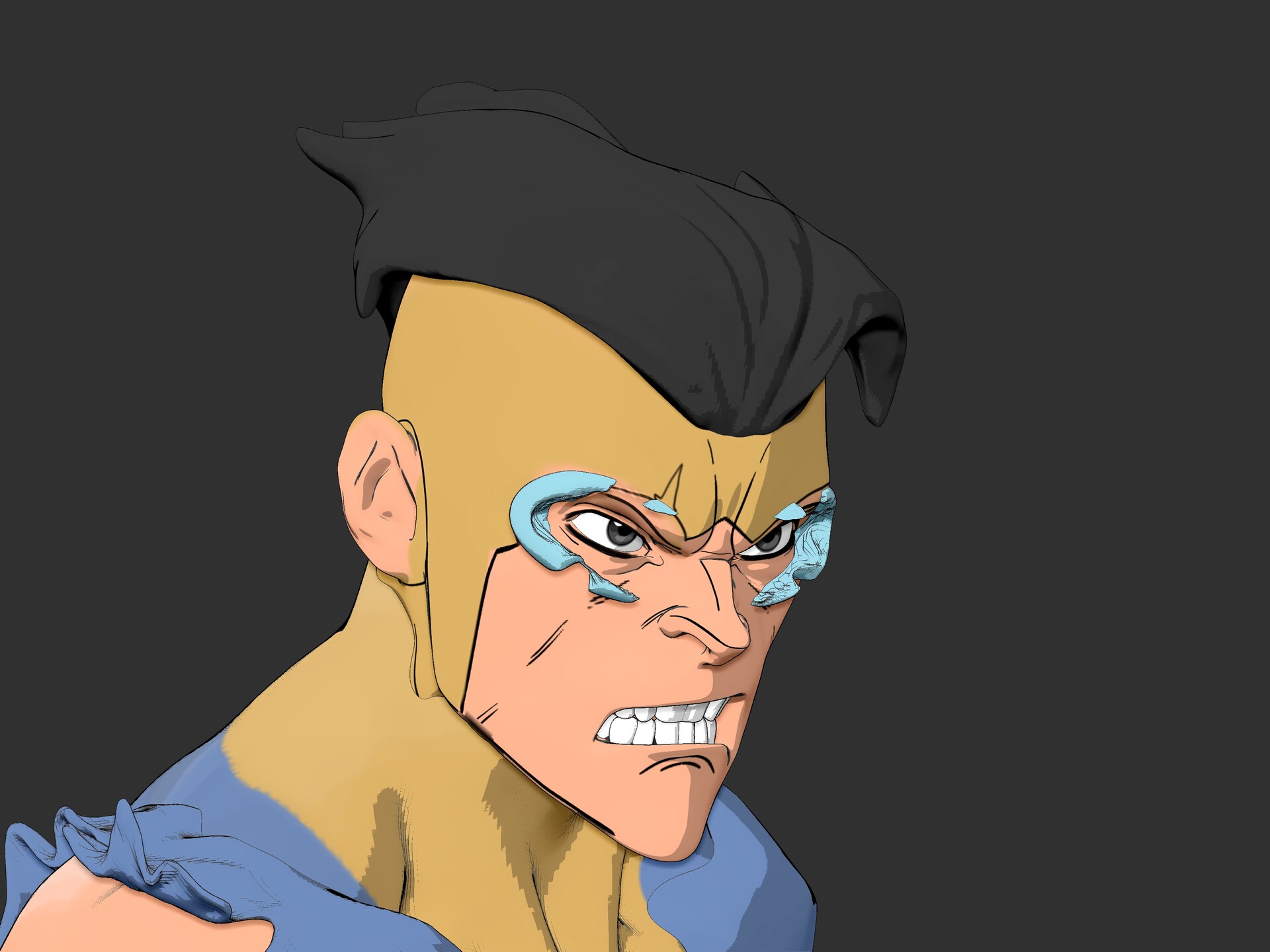 ArtStation - Invincible WIP sculpture