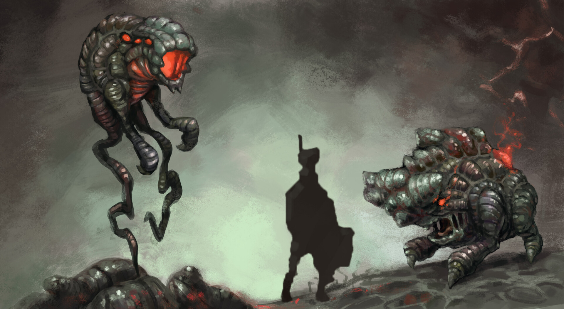 ArtStation - Alien enemy concepts - The Gunk