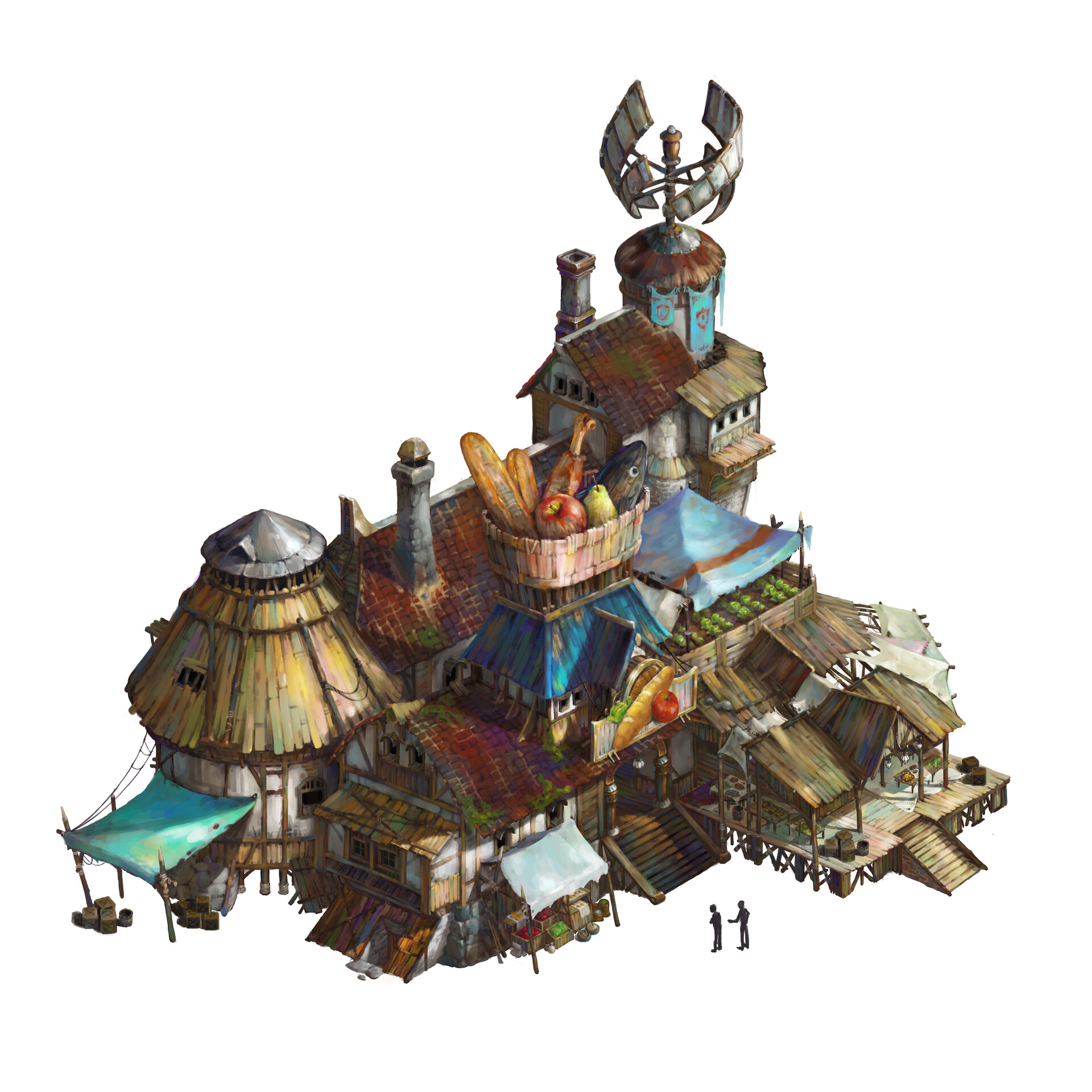 ArtStation - medieval grocery store