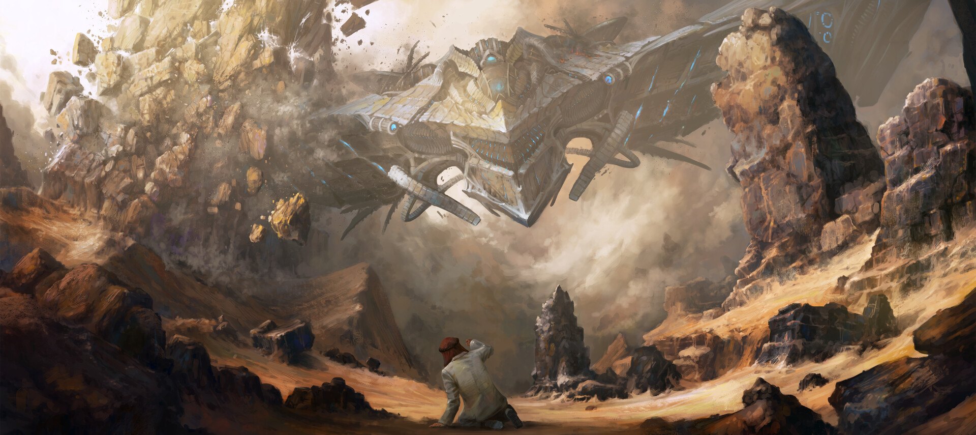 ArtStation - Desert field scene