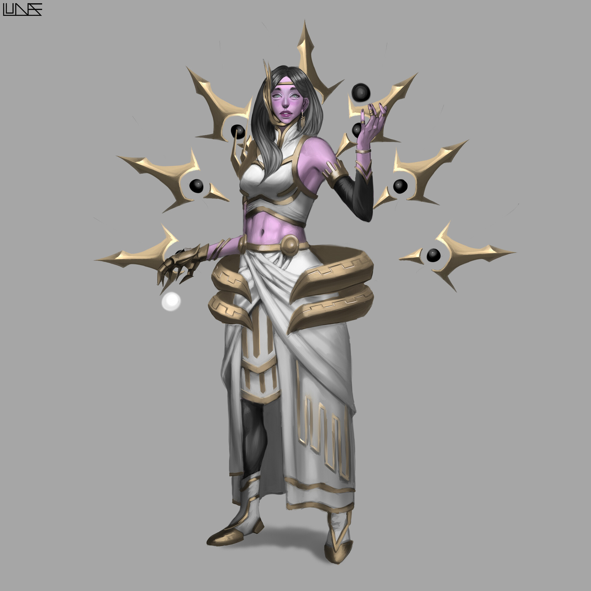 ArtStation - Vim Vitae - Character Design - Magic Lady