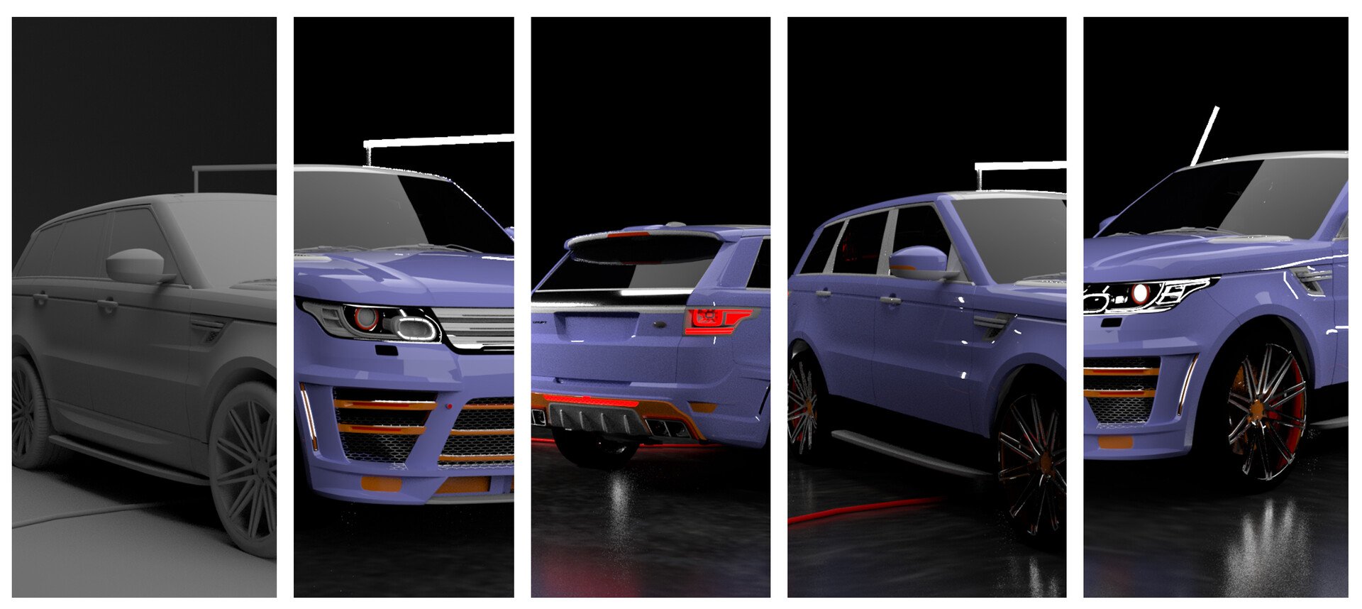 ArtStation - process of 3d modeling