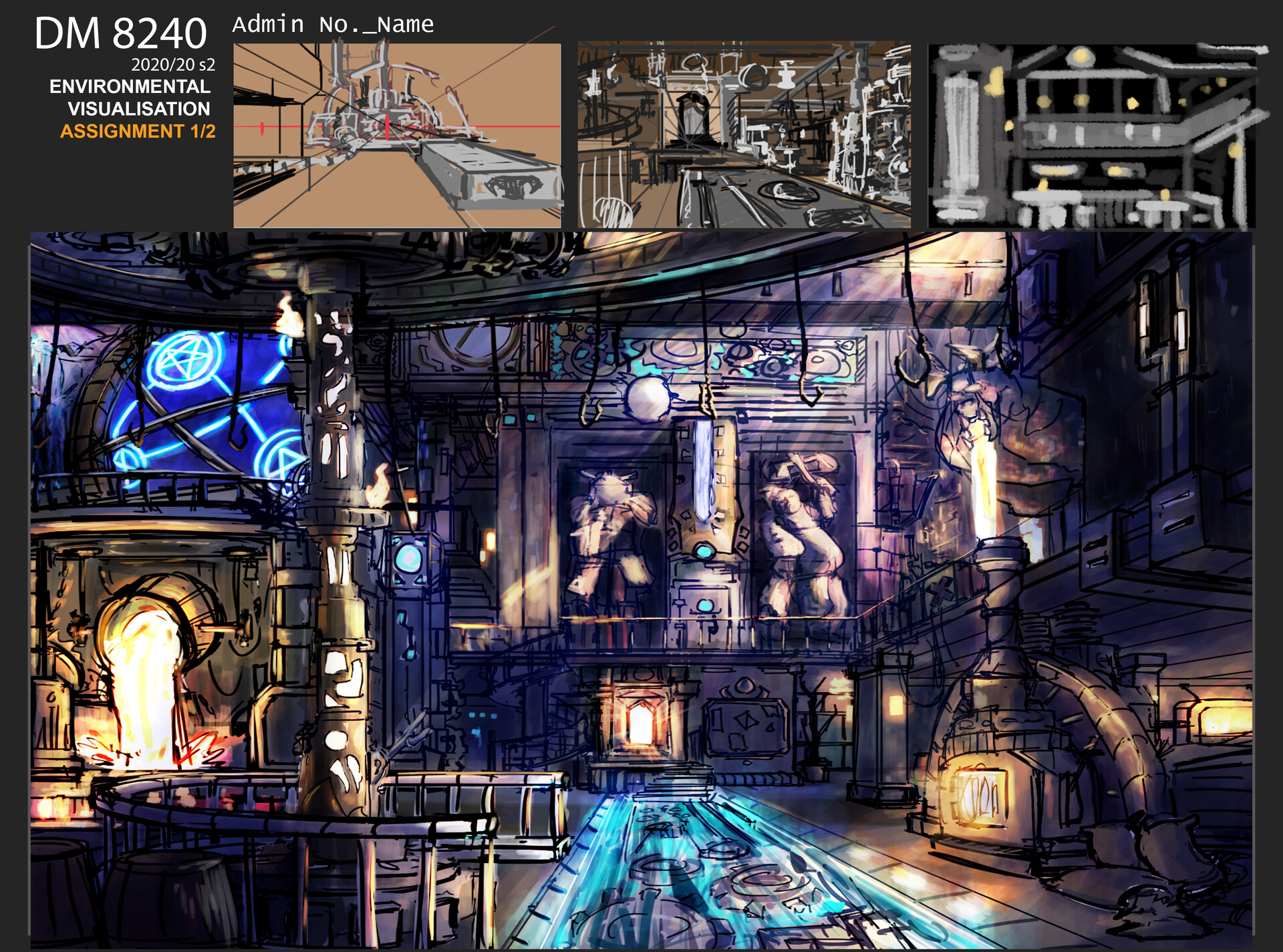 ArtStation - Indoor environment concept art - Workshop