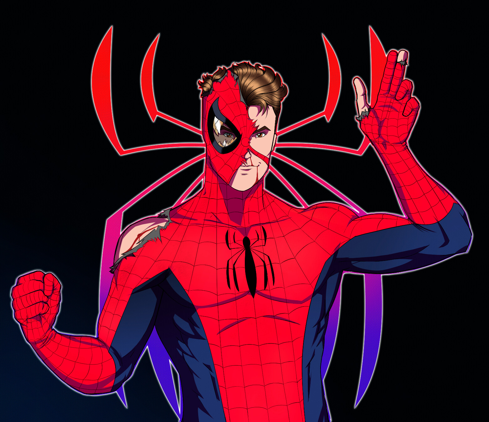 ArtStation - Spider-Man Battle Damaged