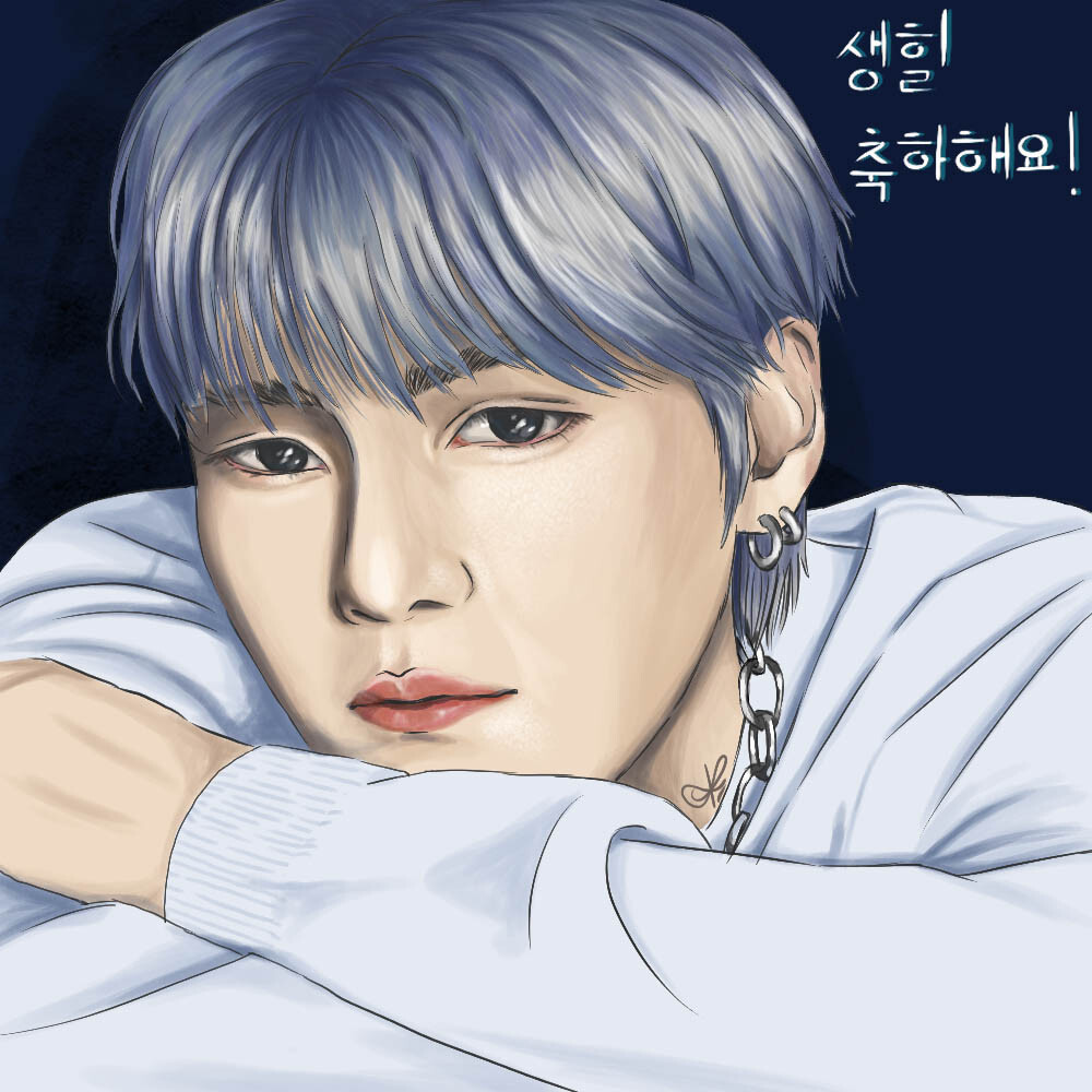 ArtStation - Suga birthday fanart!