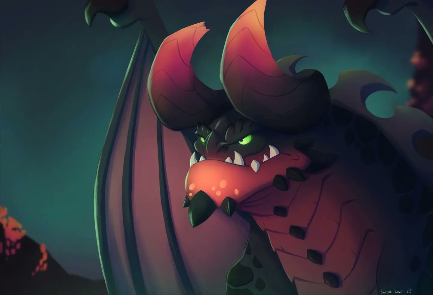 ArtStation - Demonic Dragon