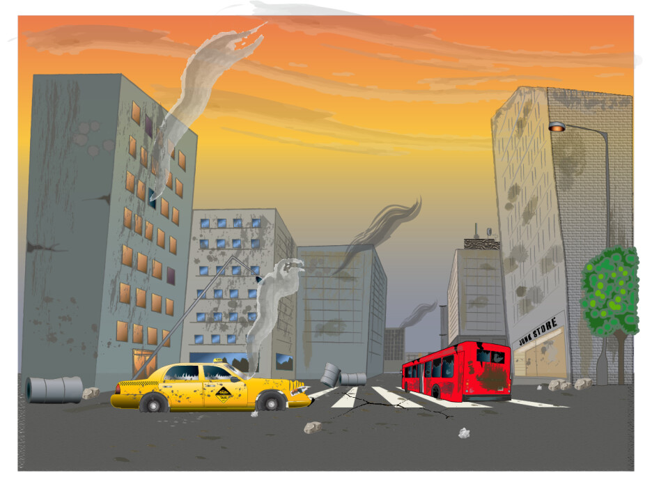 ArtStation - Destroyed City