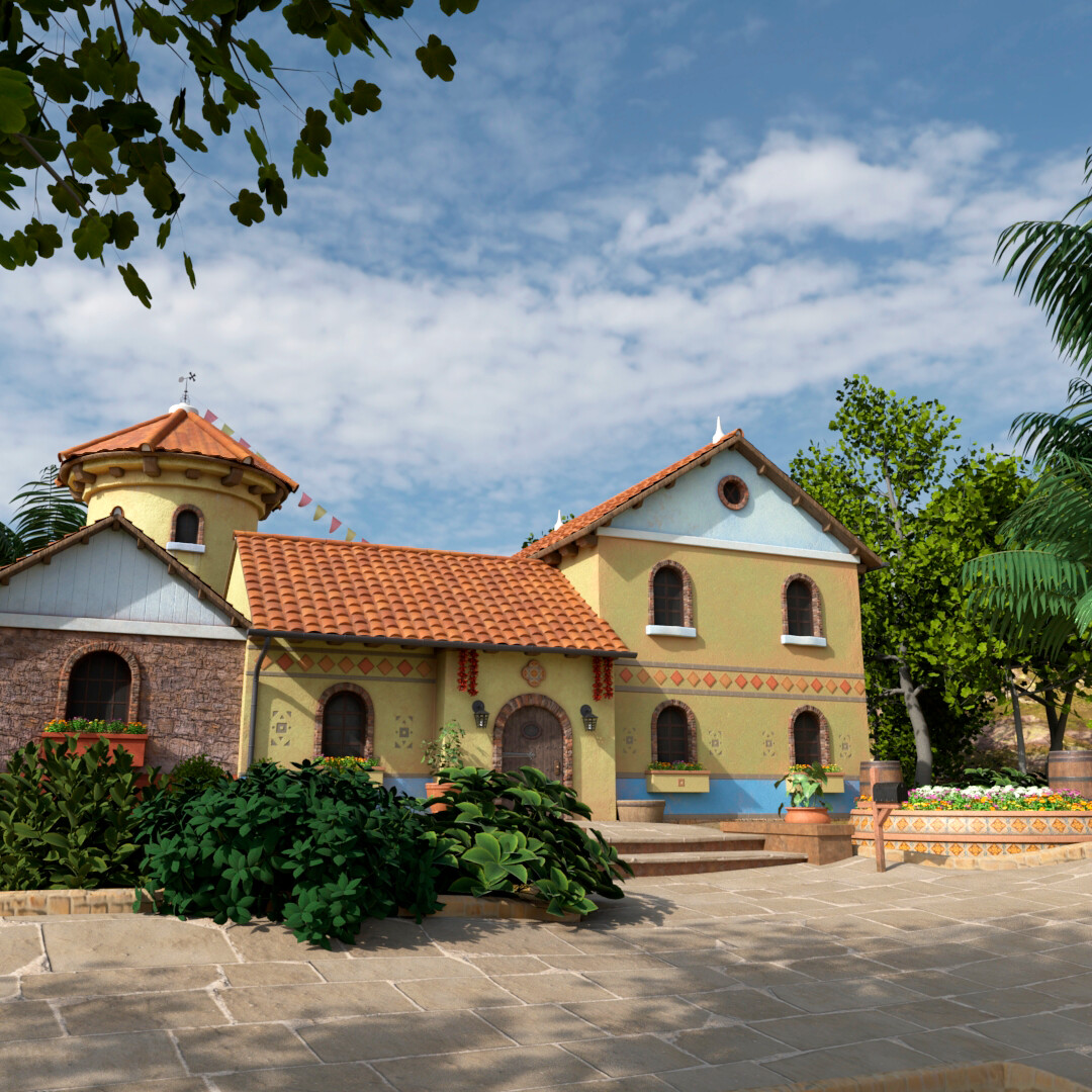 ArtStation - Pokemon Scarlet and Violet. Player home reimagining.