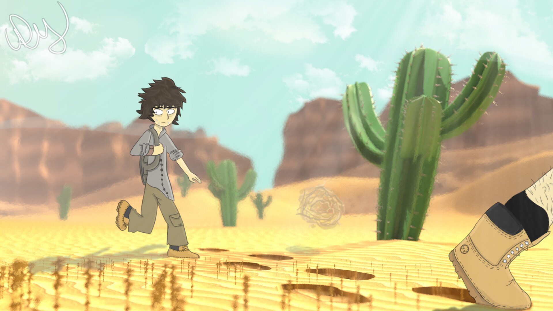 ArtStation - Traversing The Desert 3D