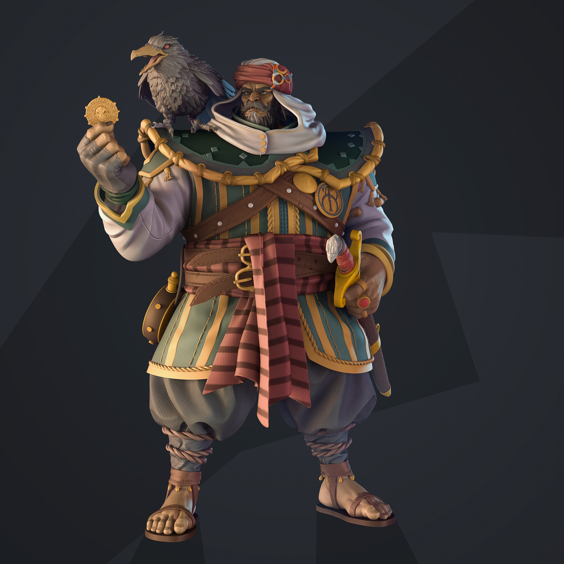 ArtStation - Sinbad Sculpt (Concept by Hicham Habchi)