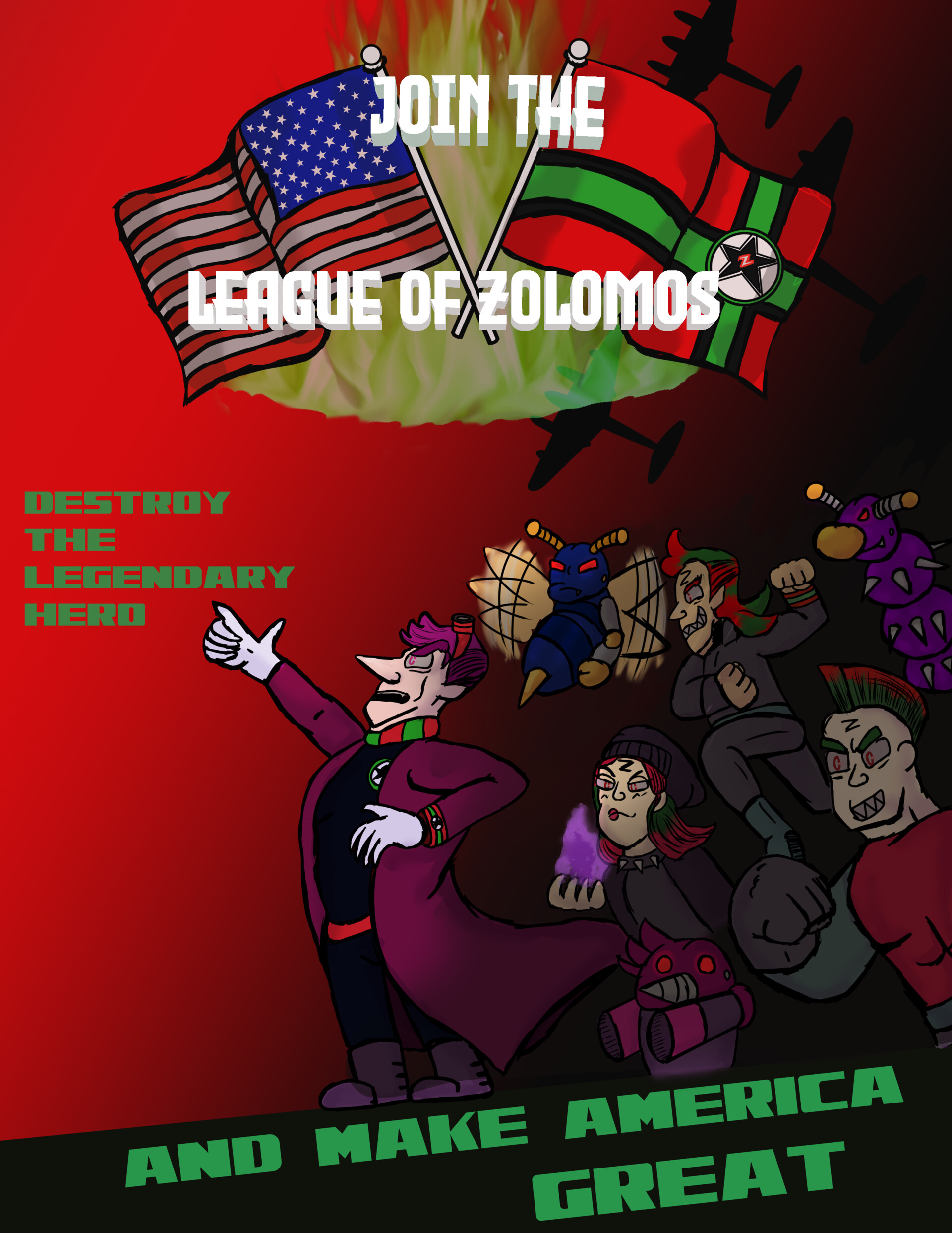Solomon Muhammad - Sal Matisse - "The League of Zolomos" Concept Art (2021)