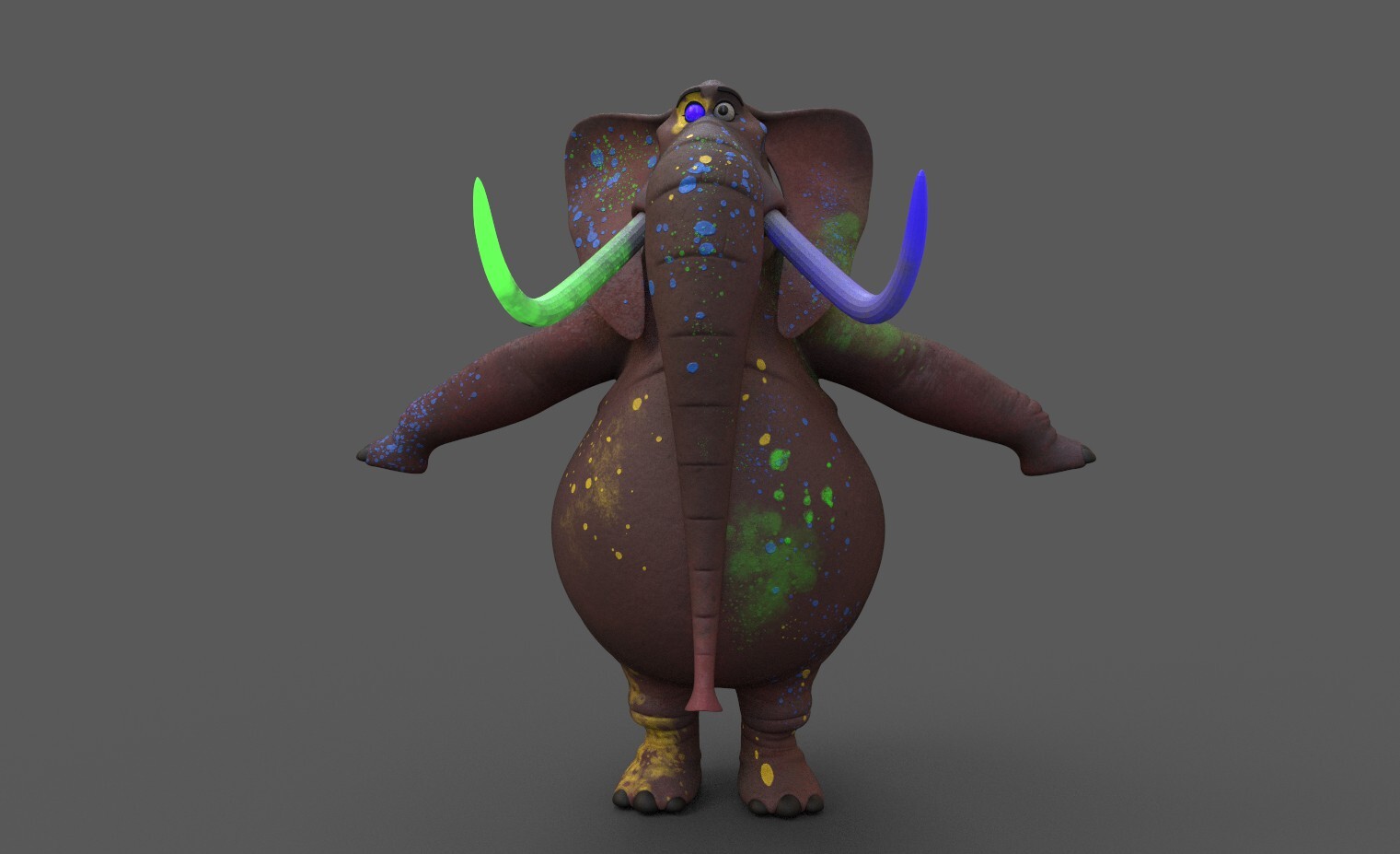 ArtStation - Textured Elephant