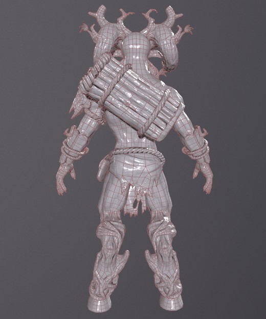 Anh Le - Satyr (The Greek Creature) and weapons