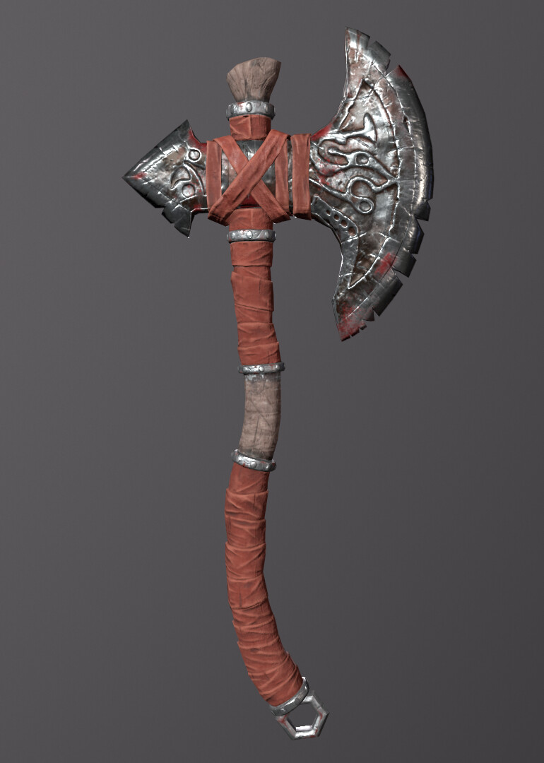 Anh Le - Satyr (The Greek Creature) and weapons