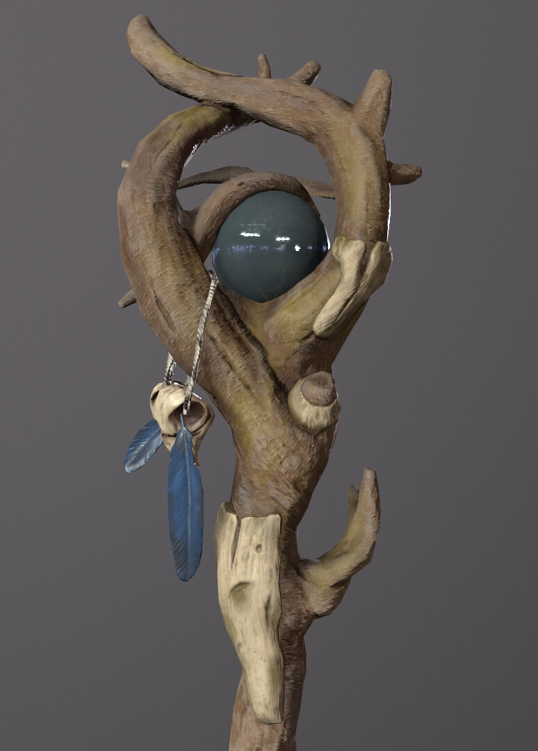 Anh Le - Satyr (The Greek Creature) and weapons