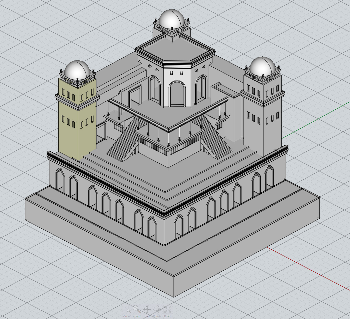 Roman Pavlovski - Abandoned Temple - Isometric 3D Art