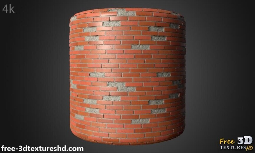 PBR Textures Free Download - Old Brick wall with unstack brick 3D ...