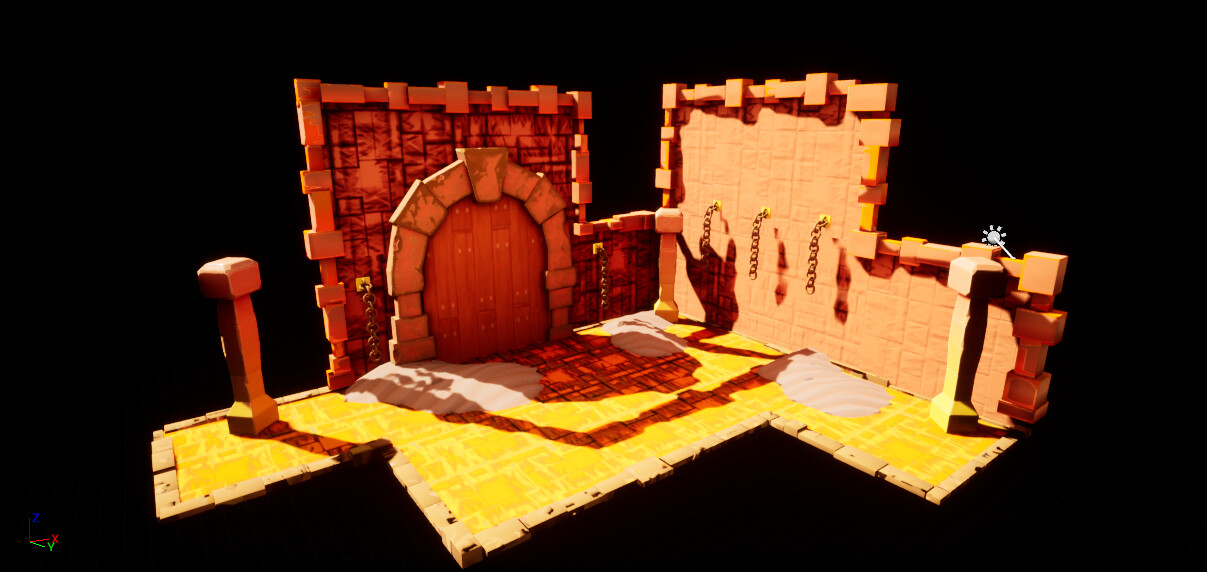 ArtStation - Stylized Ruin Silted Up