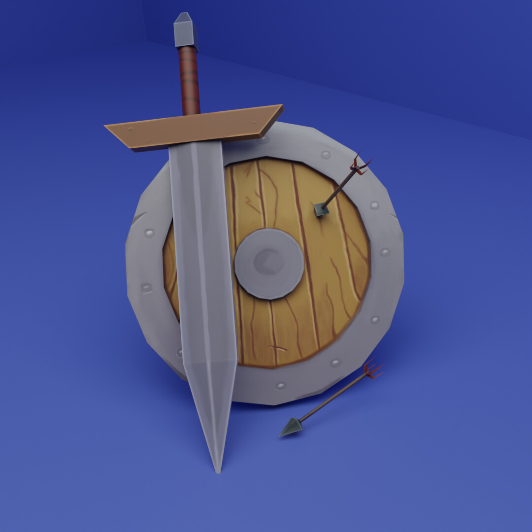 ArtStation - Medieval weapons hand painting