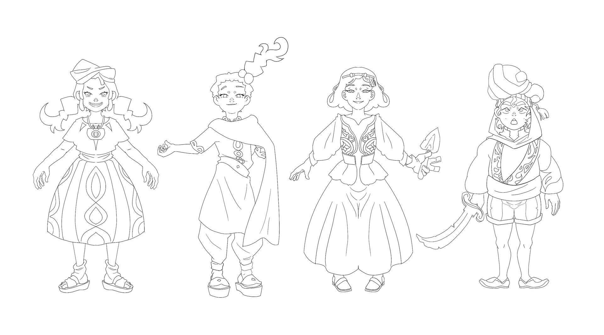 ArtStation - Soleil Character line up - A